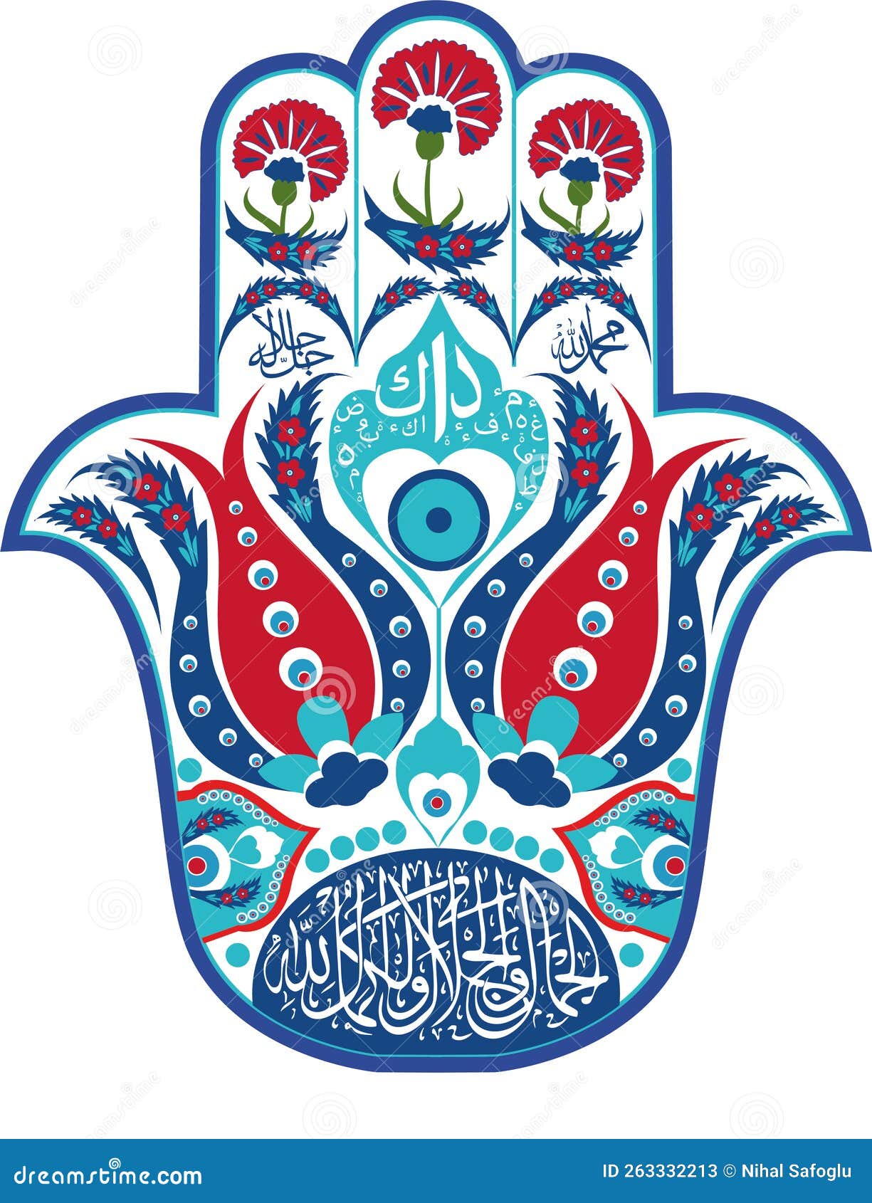 Hamsa, Vector Image. Sketch Of Magical Symbol. | CartoonDealer.com ...