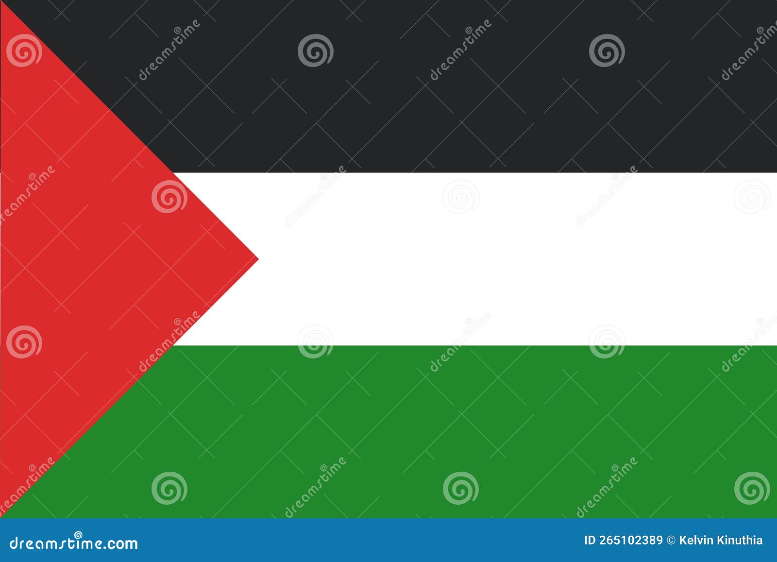 Flag of Gaza Strip stock vector. Illustration of flag - 265102389
