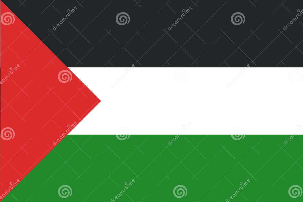 Flag of Gaza Strip stock vector. Illustration of flag - 265102389