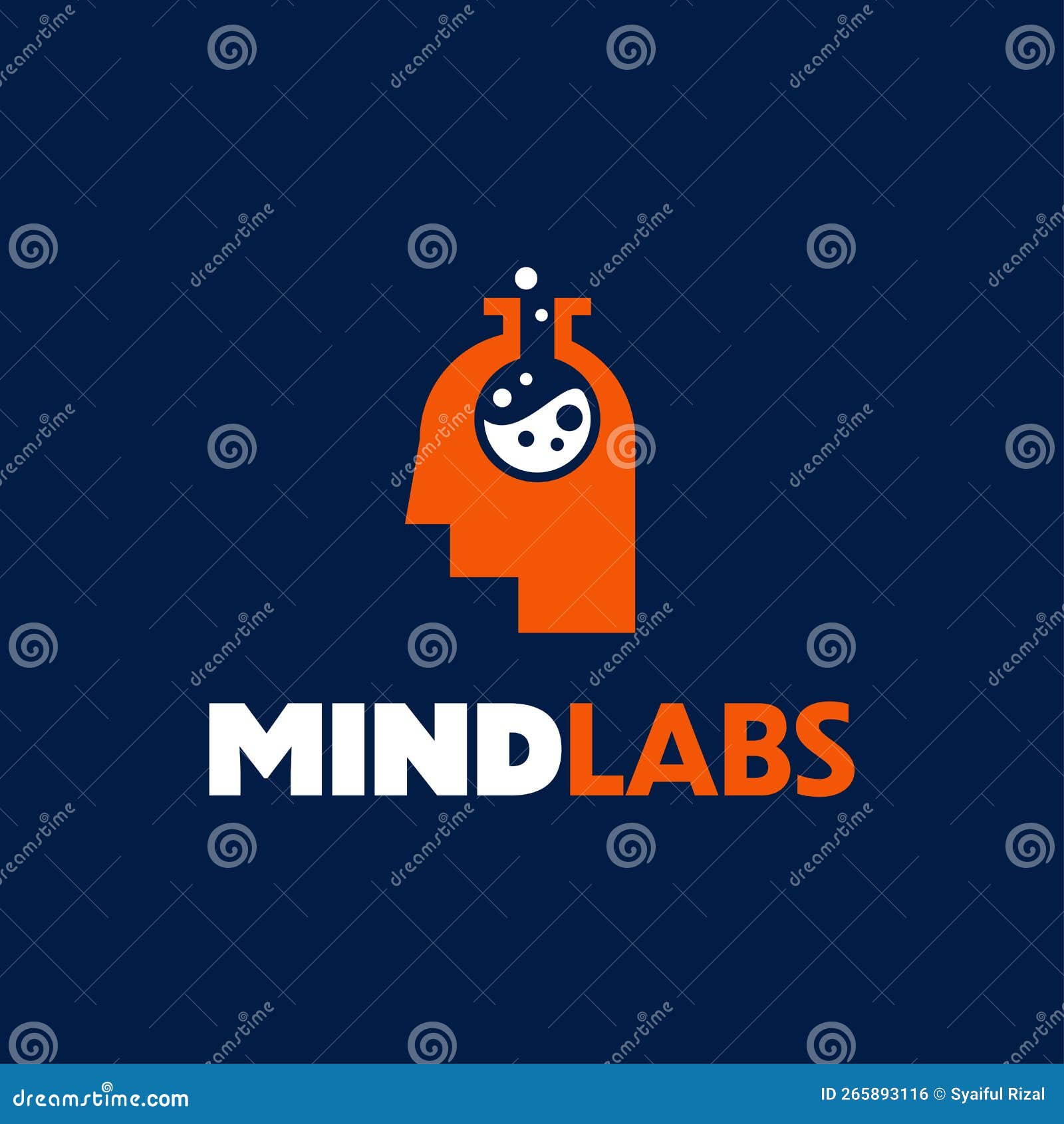 Mind Labs Logo stock illustration. Illustration of shape - 265893116