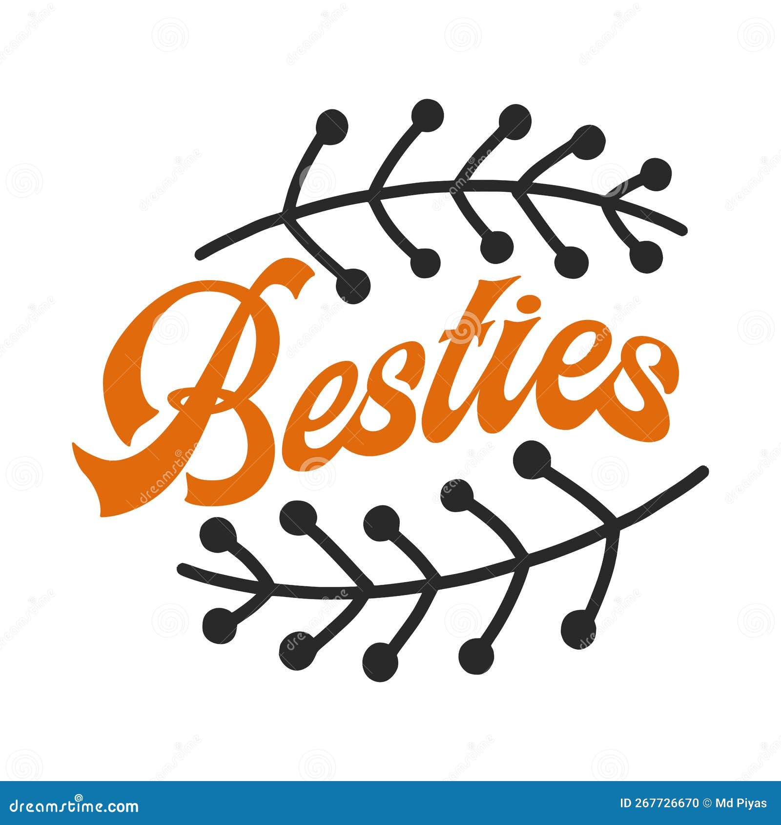 Besties Typography T-shirts Design, Tee Print, T-shirt Design Stock ...