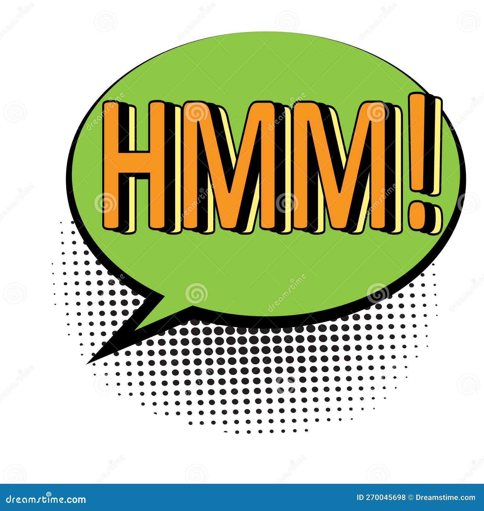 Hmm Comic Text Vector Illustration Stock Illustration - Illustration of ...
