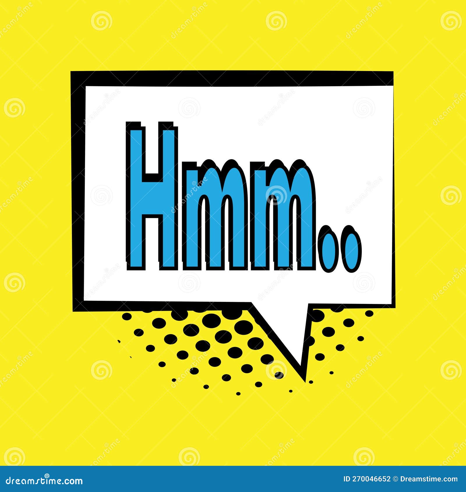 Hmm Comic Text Vector Illustration Stock Illustration - Illustration of ...
