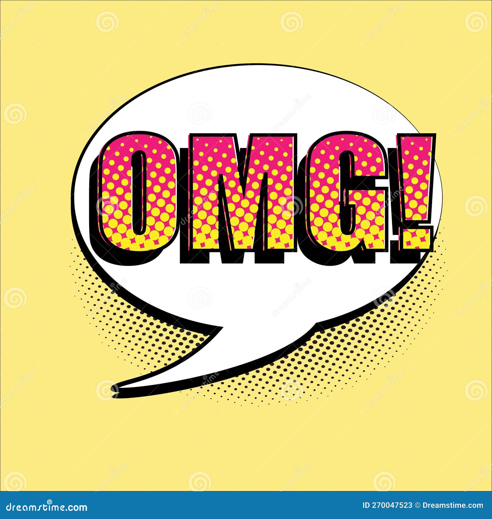 Omg Comic Text Vector Illustration Stock Vector - Illustration of ...