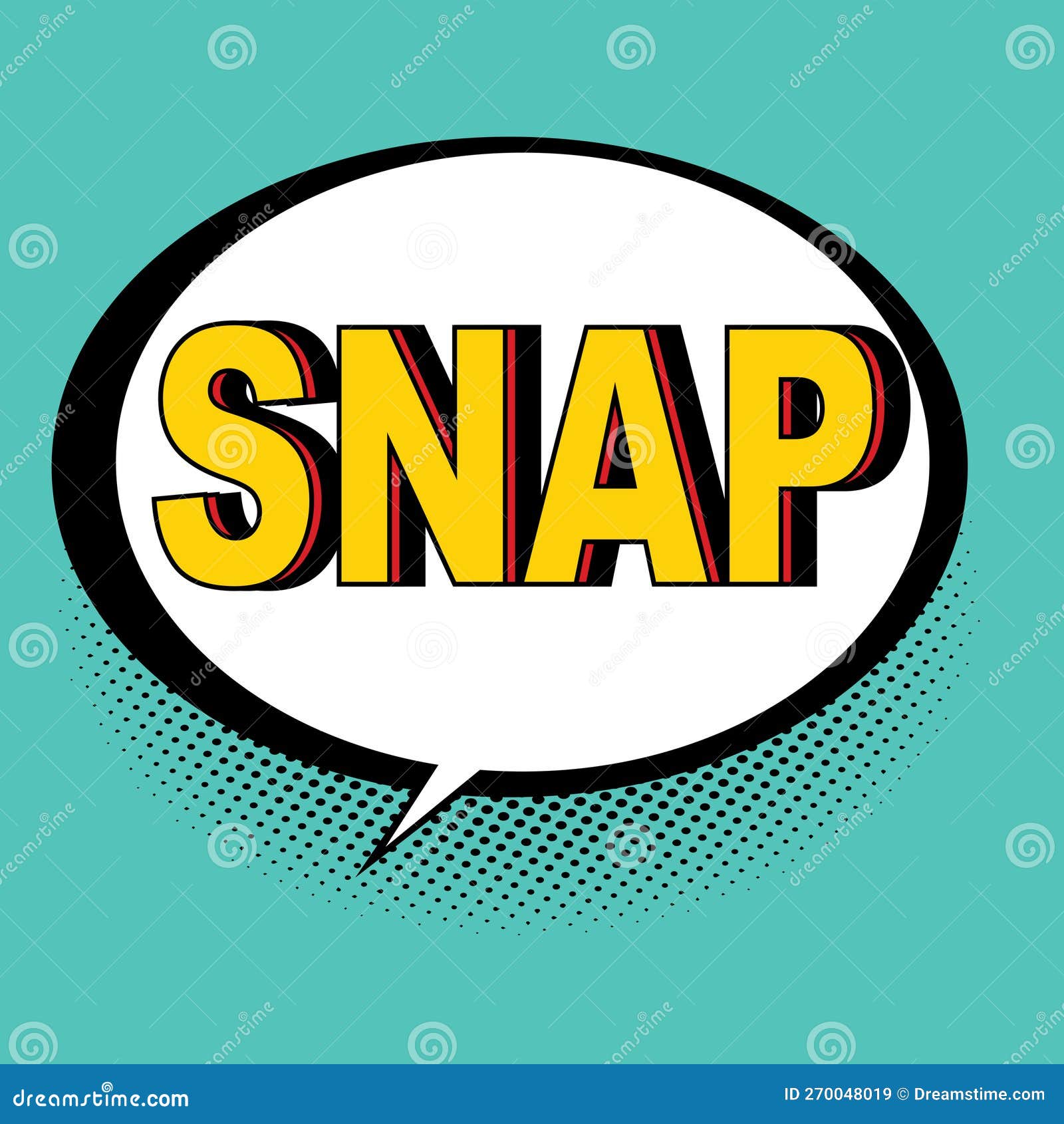 Snap Comic Text Vector Illustration Stock Illustration - Illustration ...