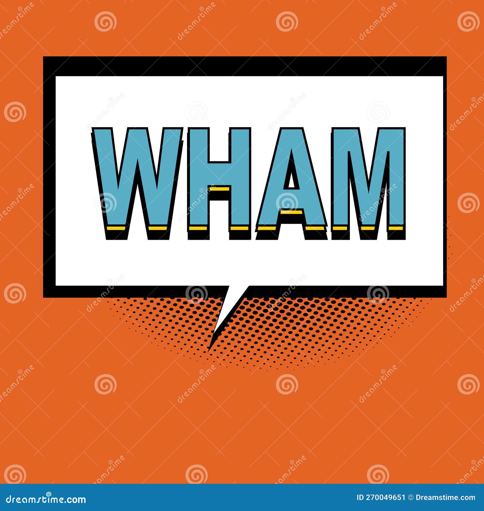Wham Comic Text Vector Illustration Stock Illustration - Illustration ...