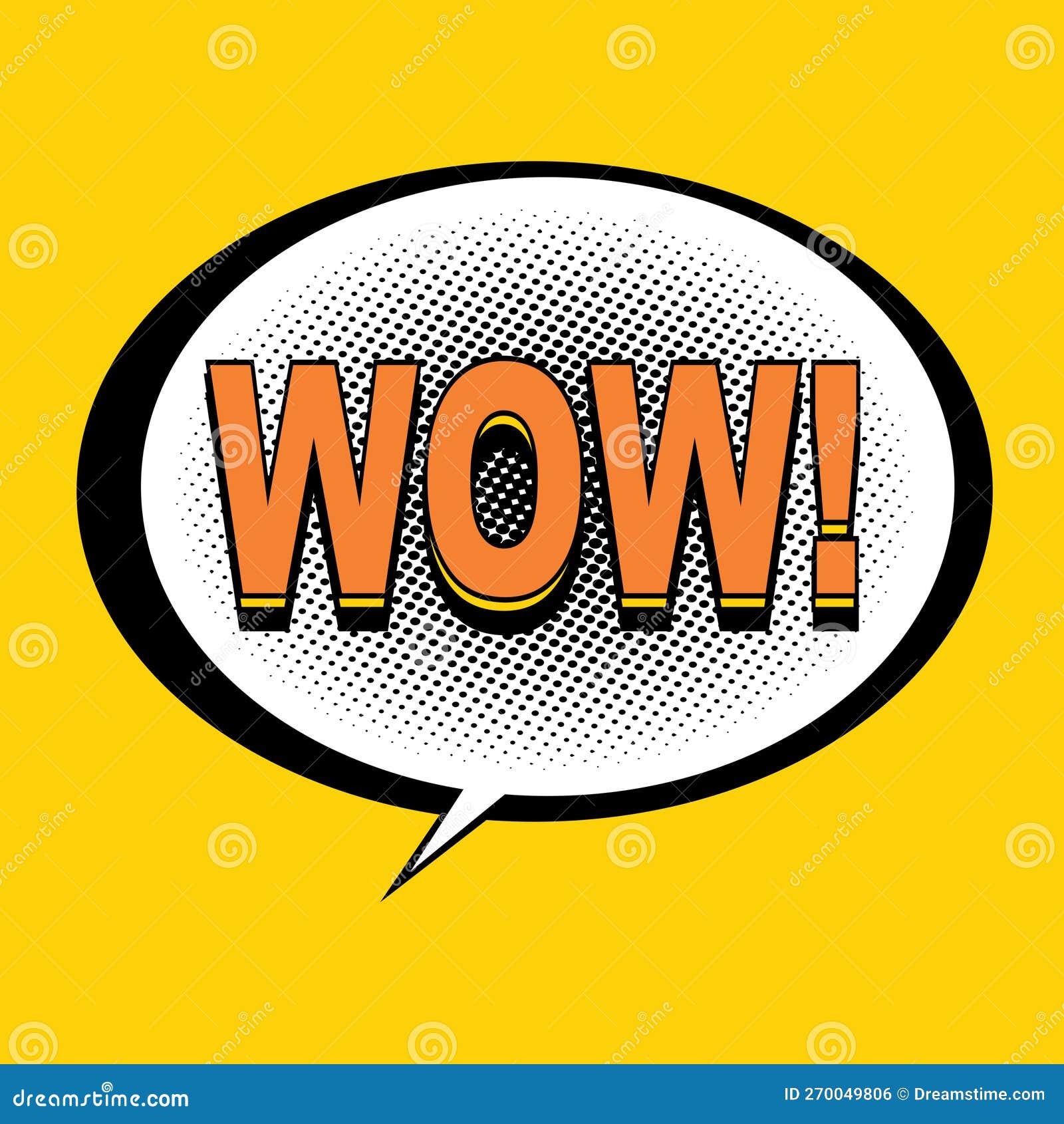 Wow Comic Text Vector Illutration Stock Illustration - Illustration of ...