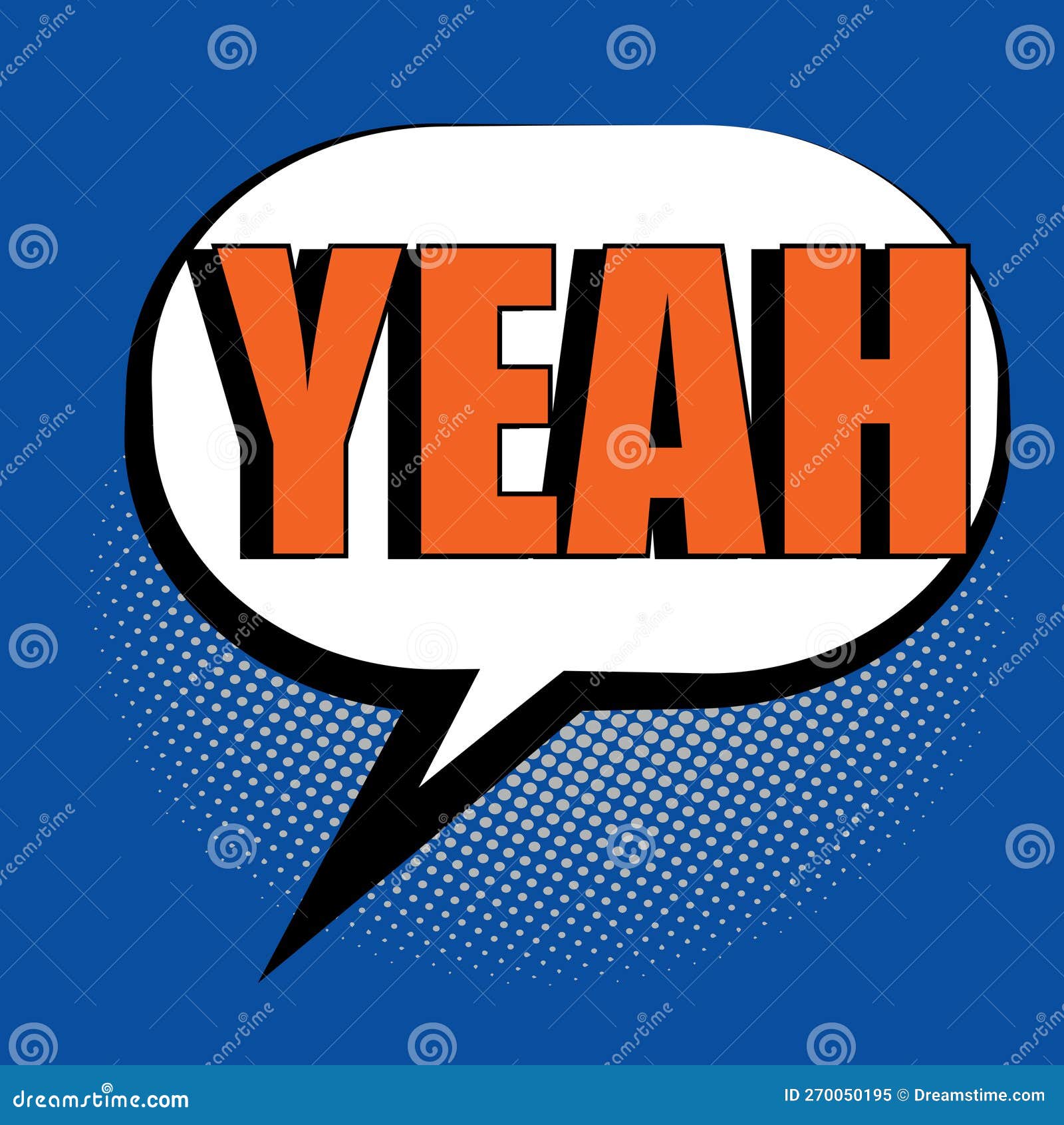 Yeah Comic Text Vector Illustration Stock Illustration - Illustration ...