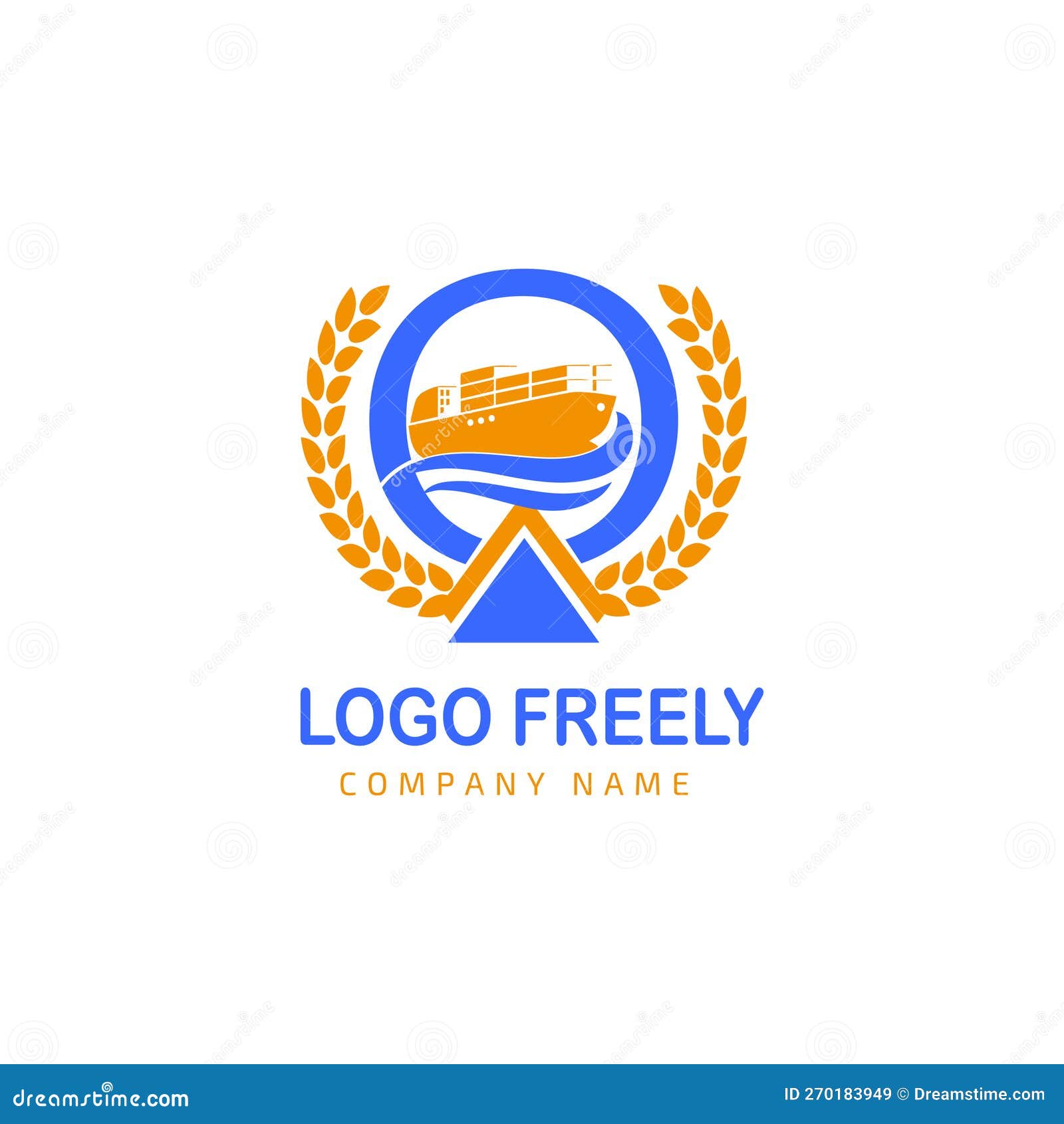 Design A Ship Logo That Expresses Maritime Trade Stock Image ...