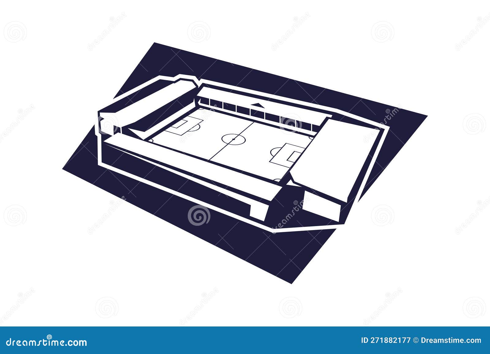 Simple Football Stadium Icon, Sport Icon, Flat, Football Stadium Vector ...