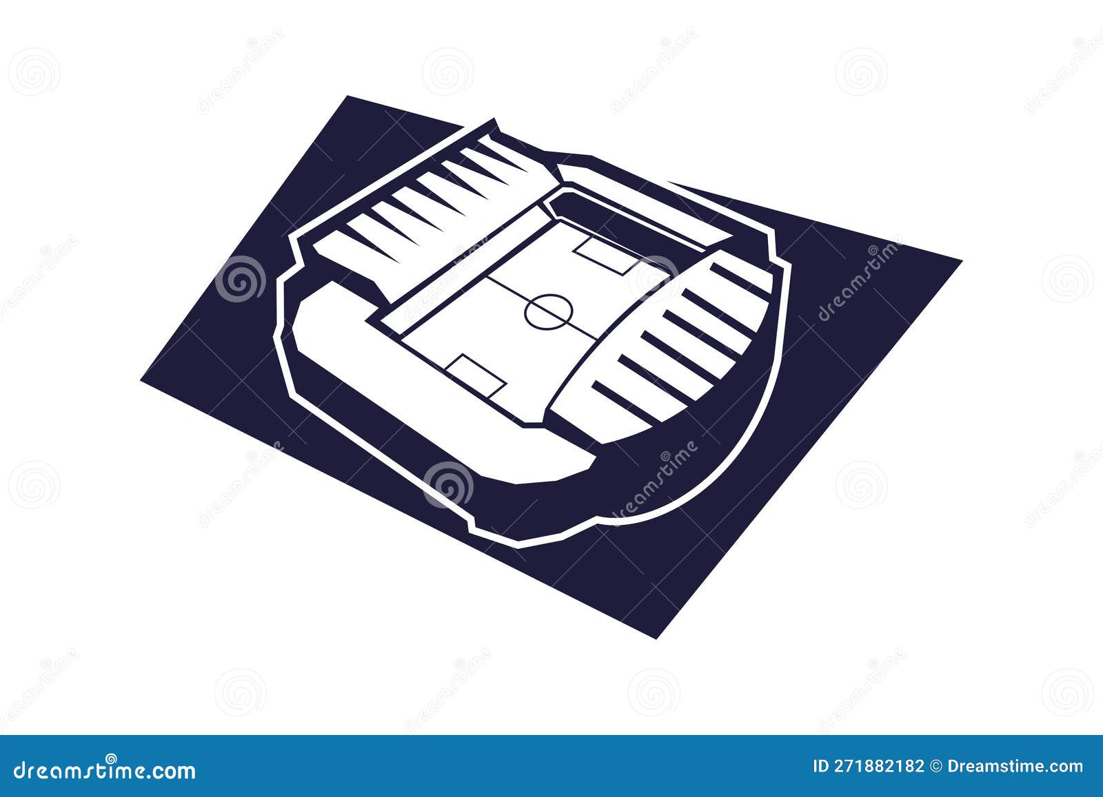 Simple Football Stadium Icon, Sport Icon, Flat, Football Stadium Vector ...