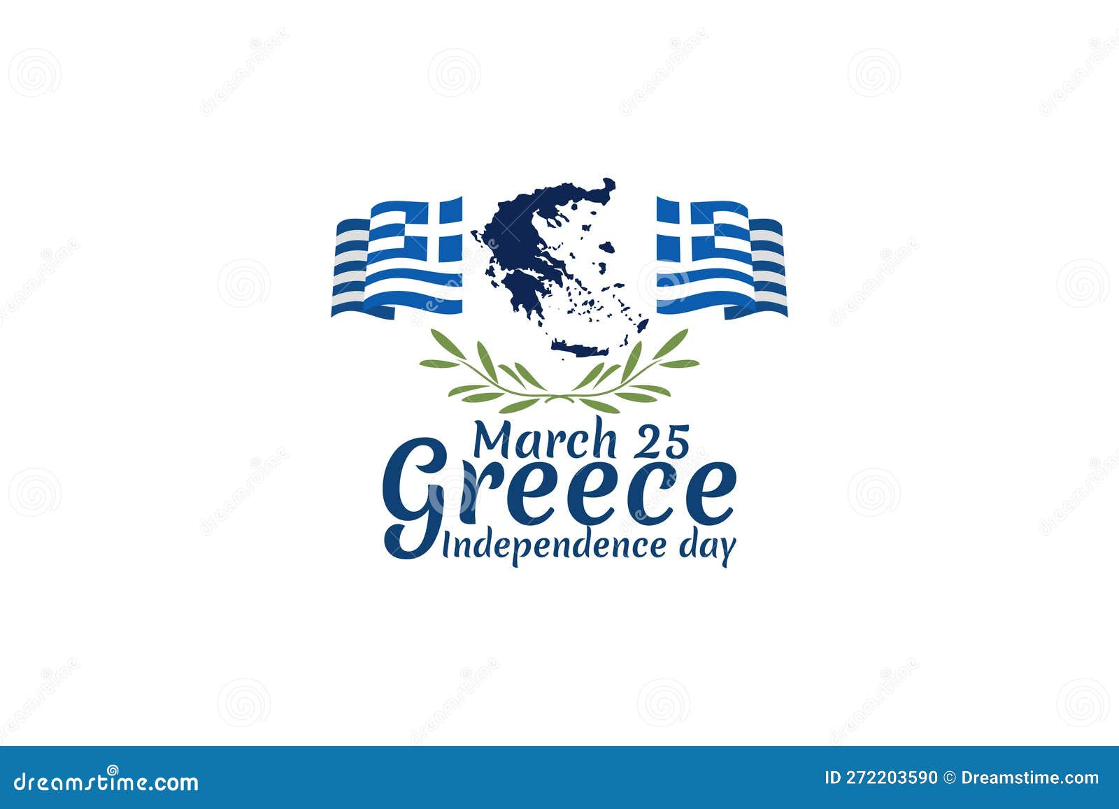 March 25, Happy Independence Day. Independence Day of Greece Vector ...