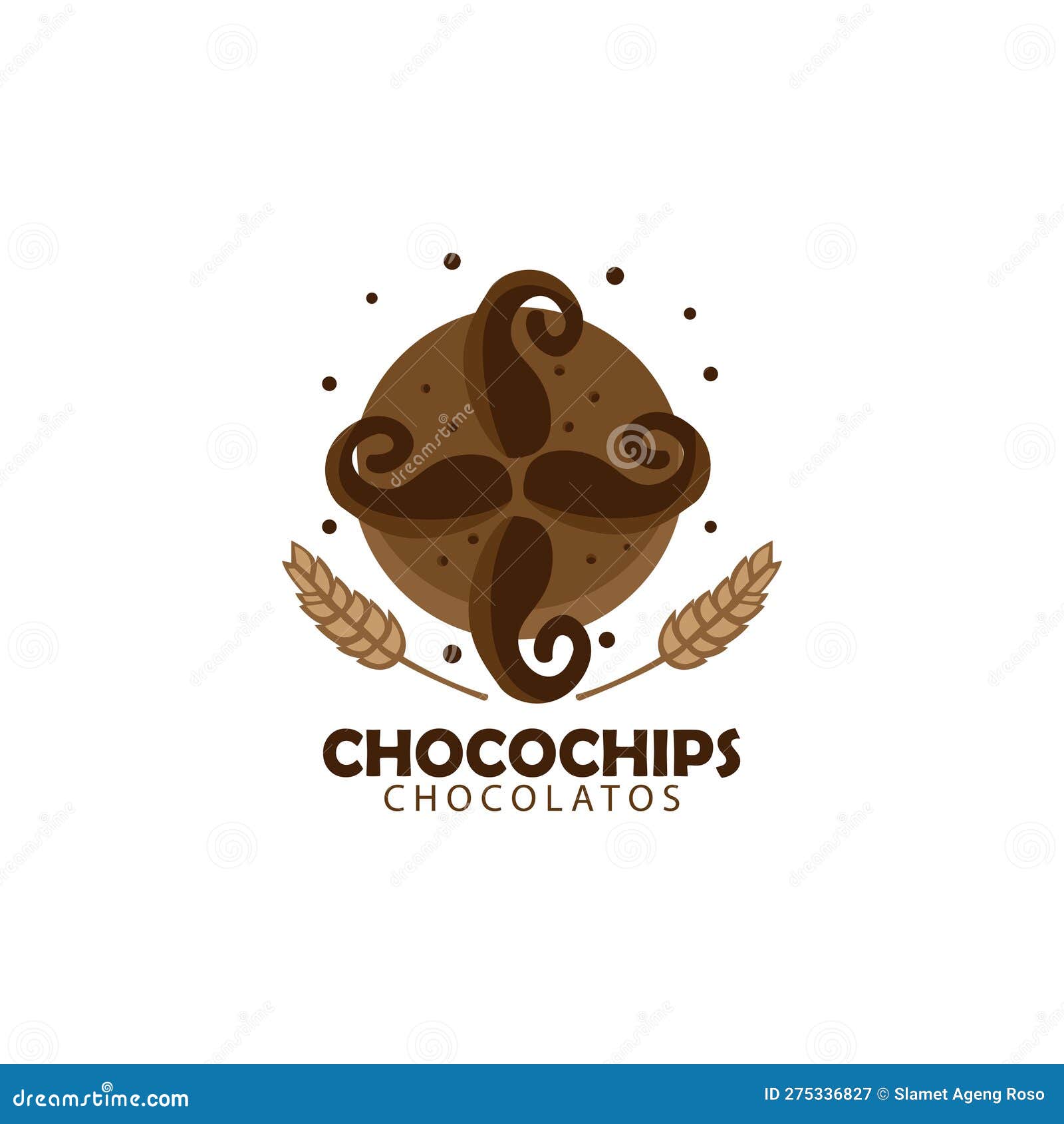Bread Chocolate Illustration Logo Vector. Stock Vector - Illustration ...