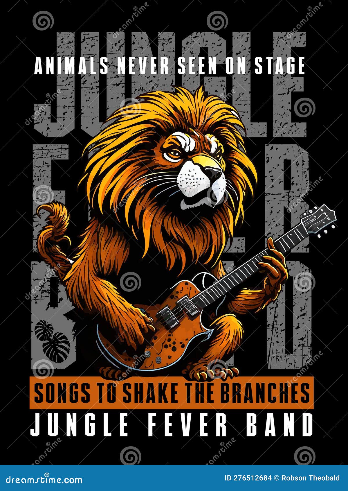 Jungle Fever Band. stock vector. Illustration of player - 276512684