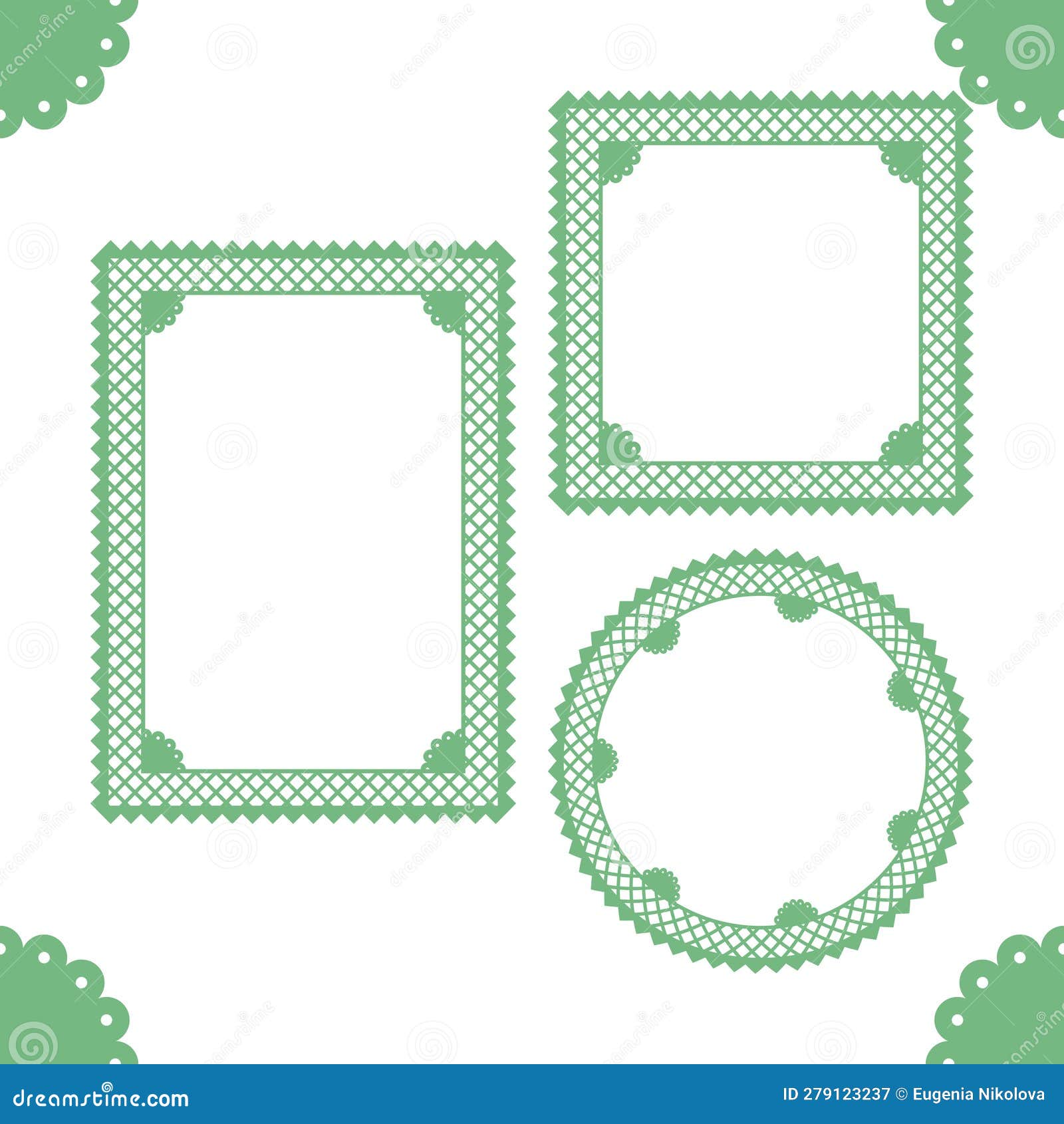 Papel Picado Frames. Traditional Mexican Style Cut Out Templates for ...