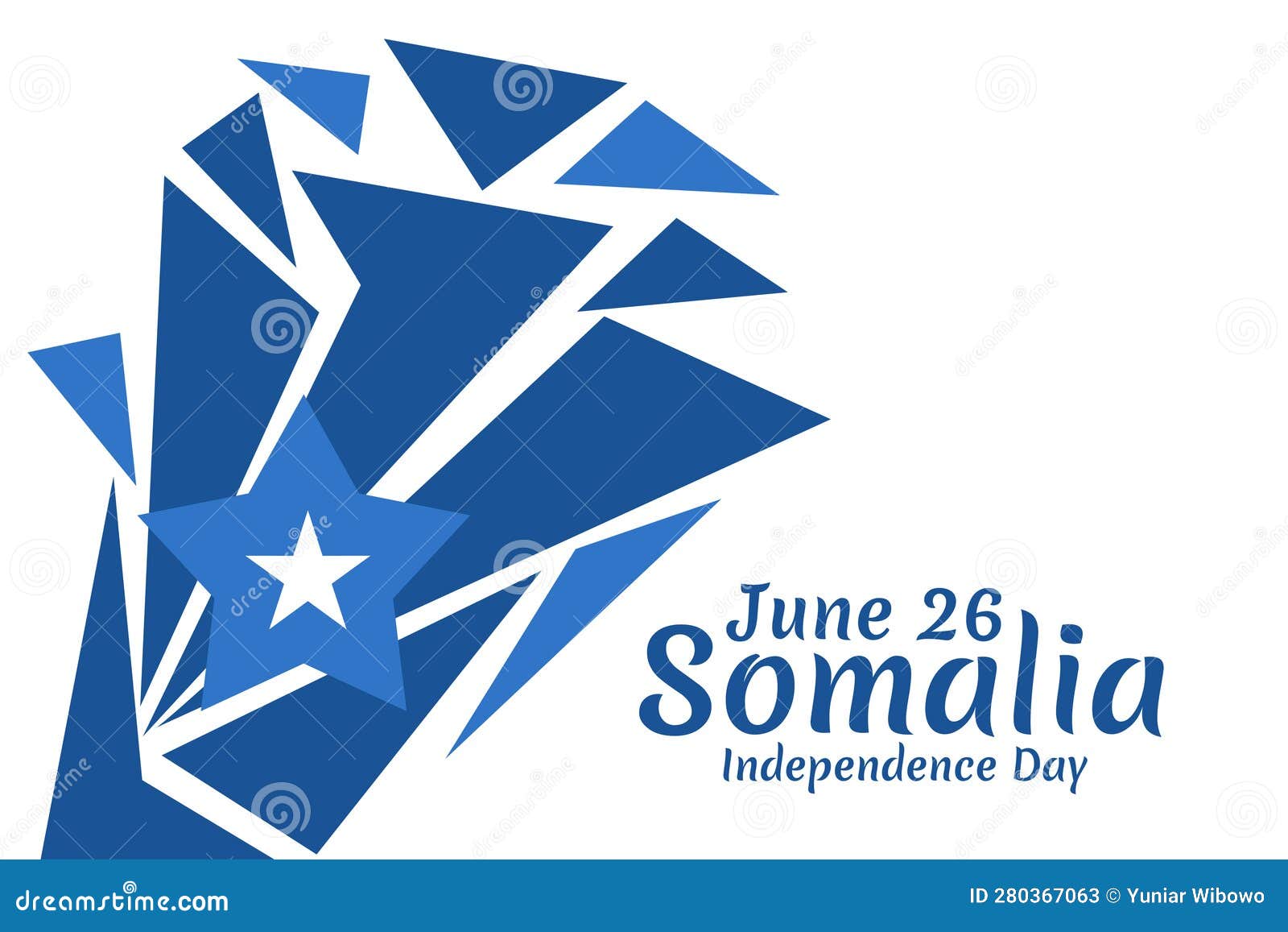 June 26, Independence Day of Somalia Vector Illustration. Stock Vector ...