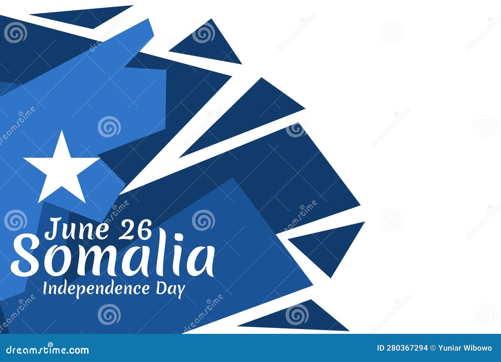 June 26, Independence Day of Somalia Vector Illustration. Stock Vector ...
