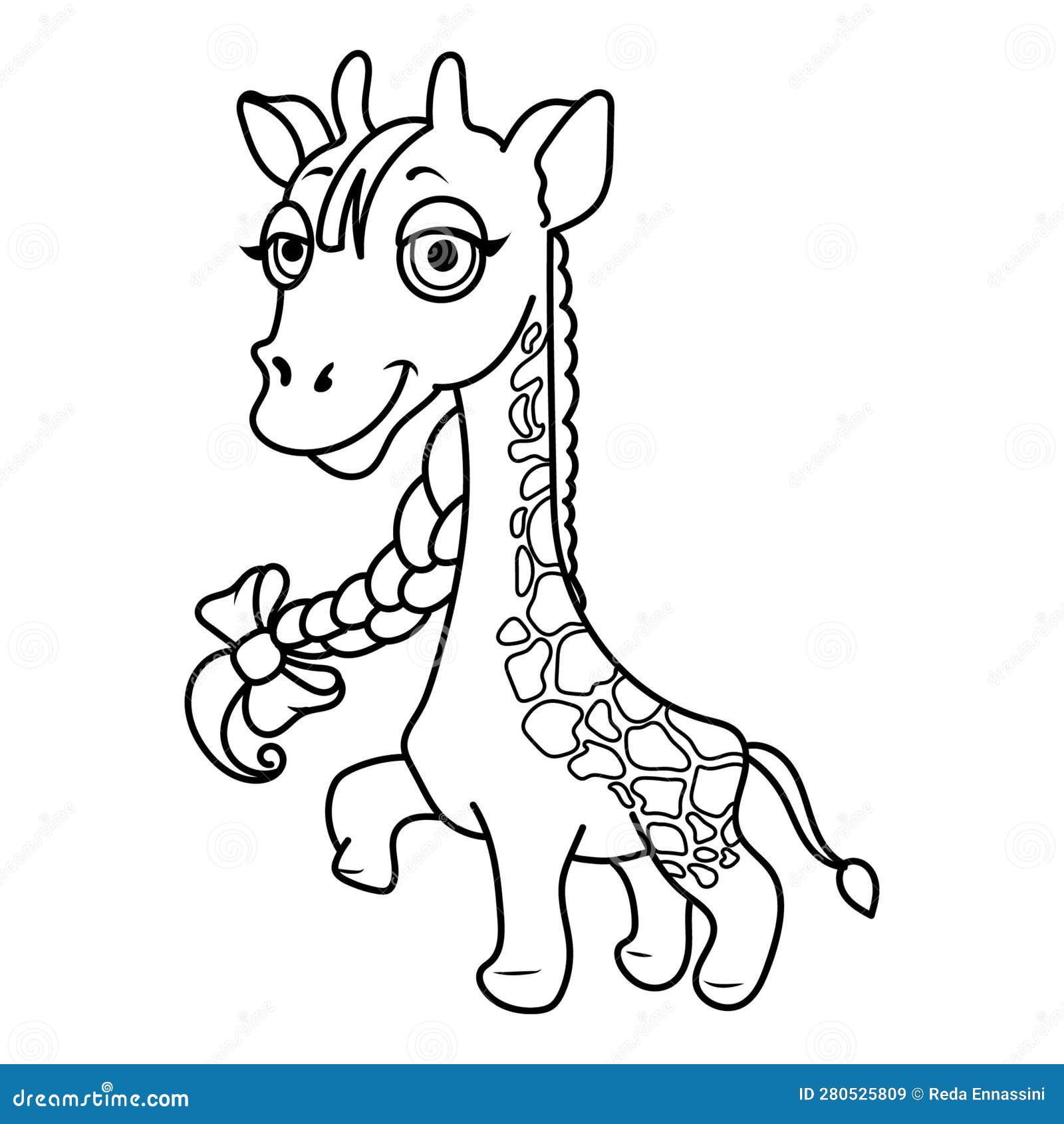 Baby Giraffe Coloring Pages For Kids