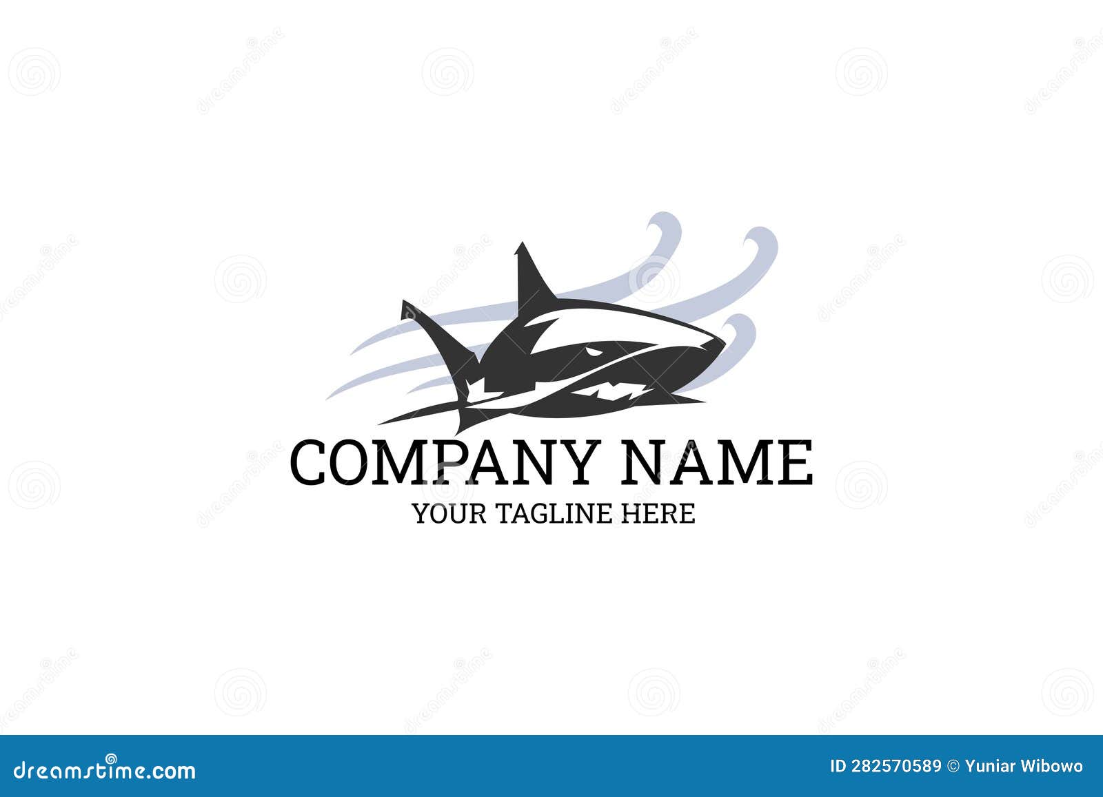 Shark Animal Company Logo Vector Illustration. Suitable for Business ...