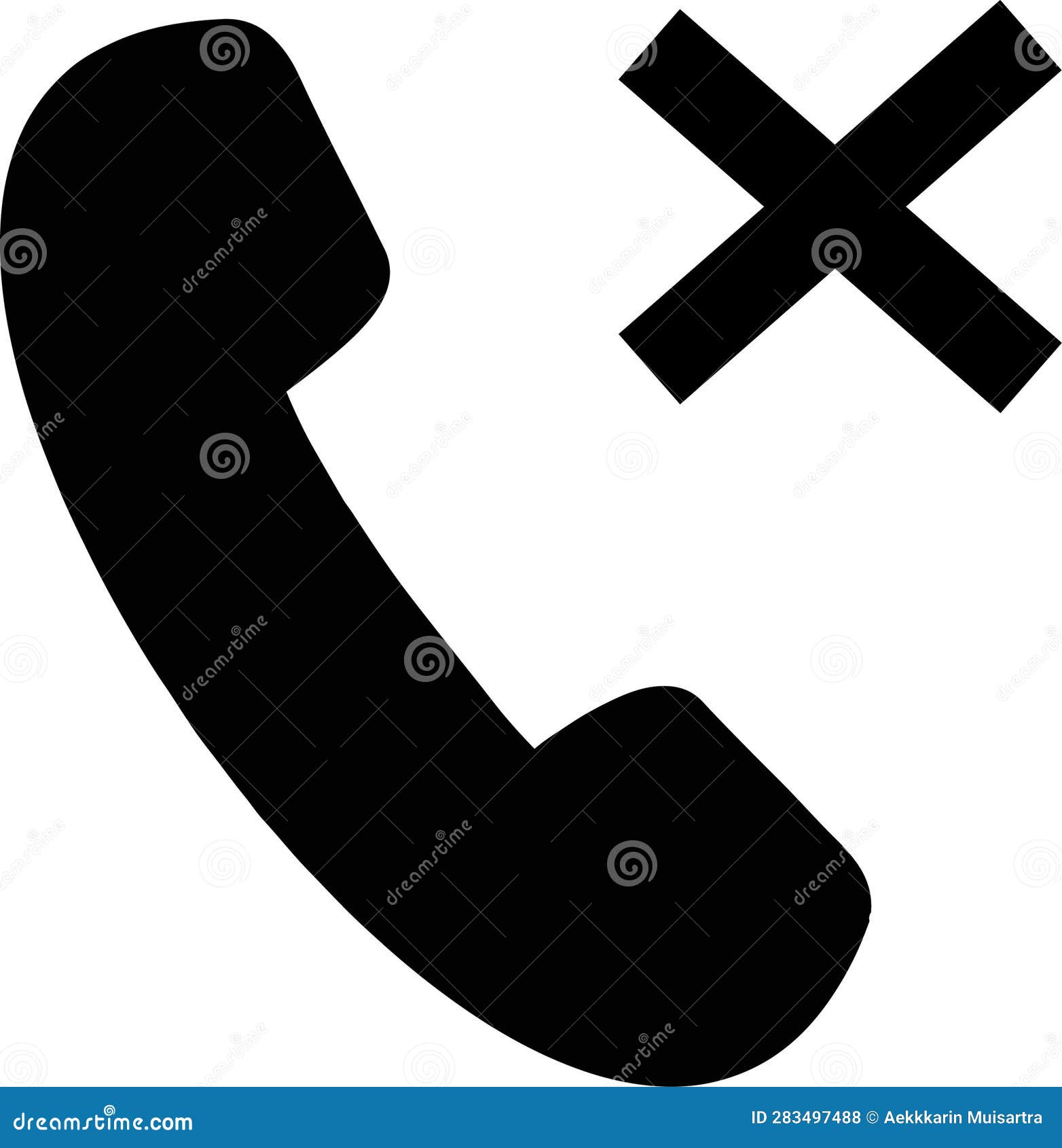 Do not make calls sign stock vector. Illustration of website - 283497488