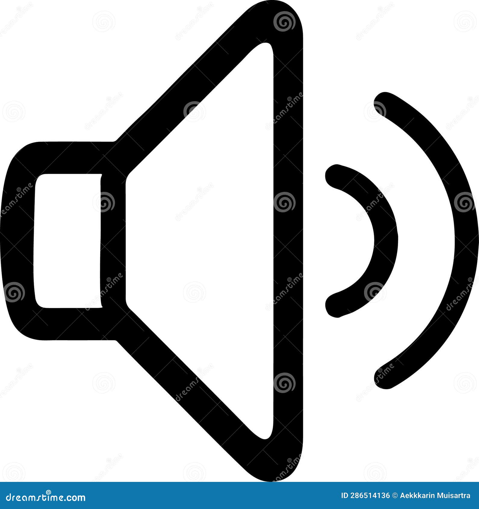Medium Volume Black Speaker Image Stock Illustration - Illustration of ...
