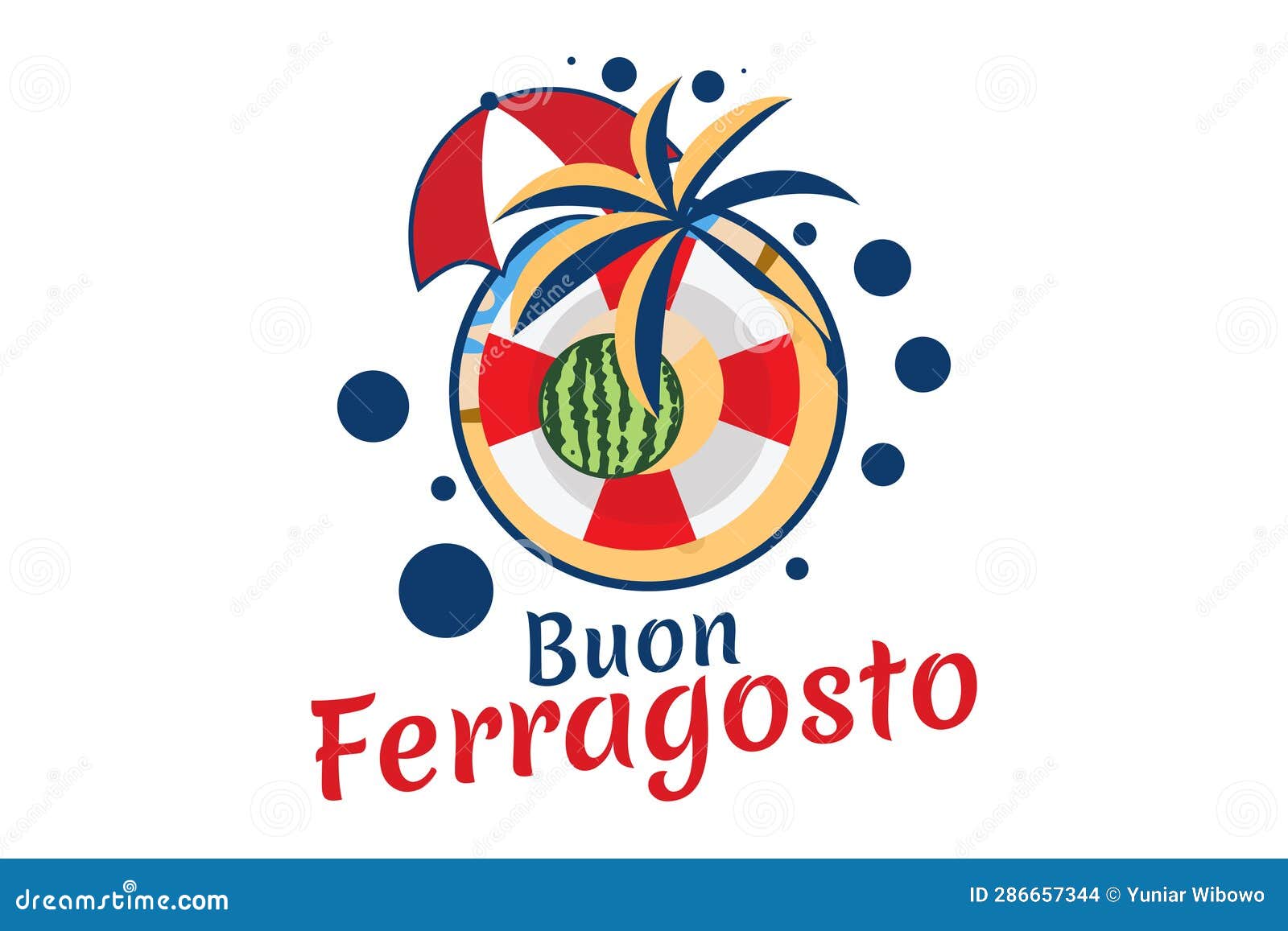 Translate: Happy Ferragosto. Doodle Art of Happy Ferragosto Stock ...