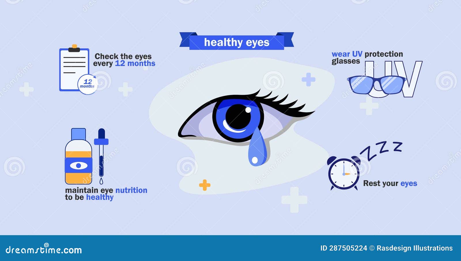 Health Eyes Infografic Template for Information Eyes Medic Stock ...