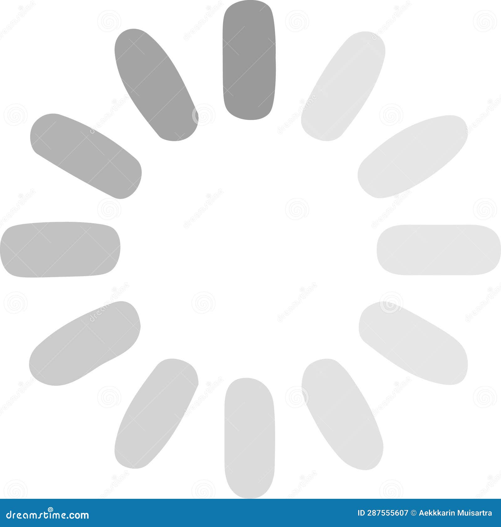 Rotate Waiting for Gray Load Stock Illustration - Illustration of wait ...