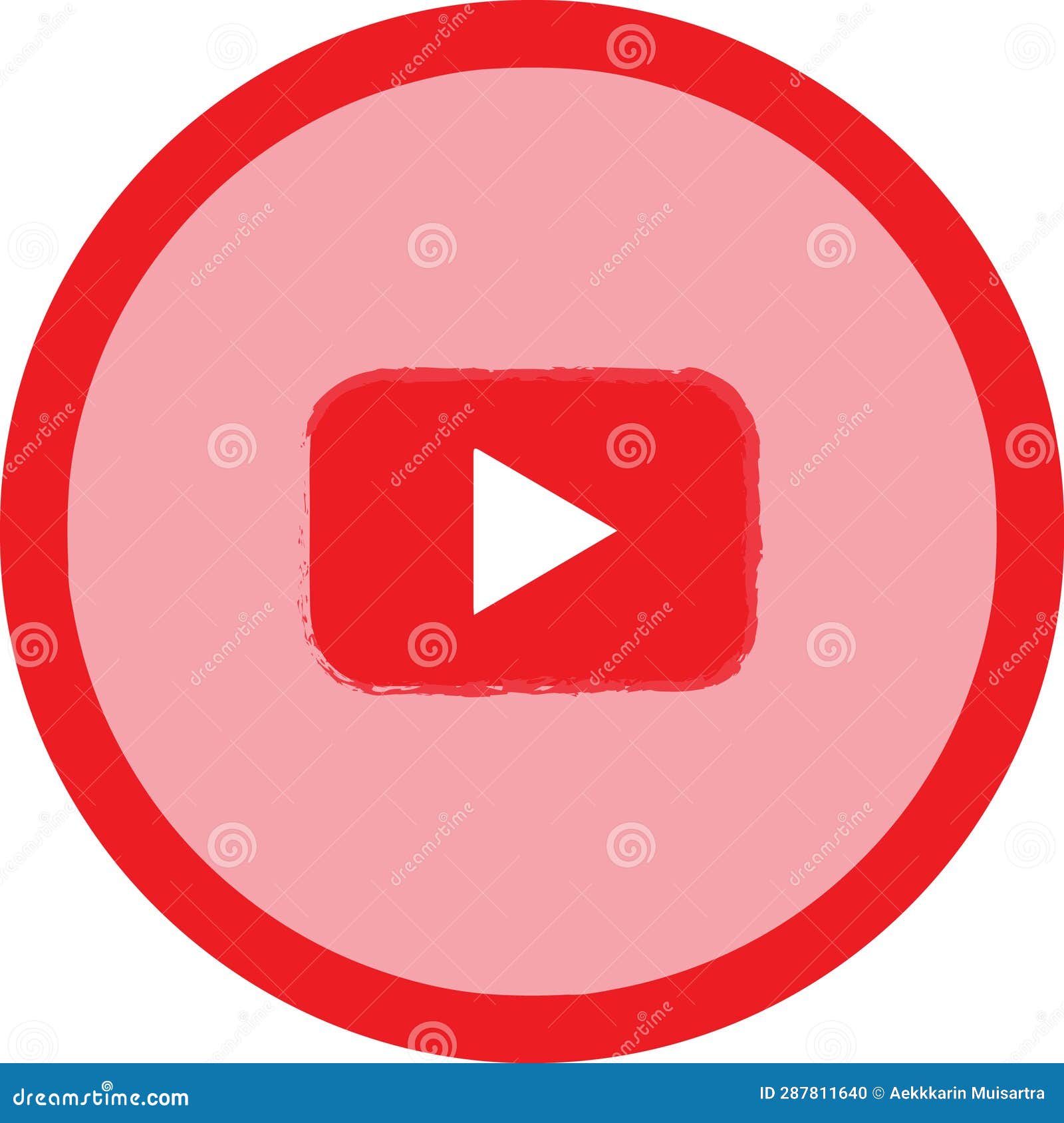 The Red Subscribe Button Has a Circle in Red. Editorial Image ...