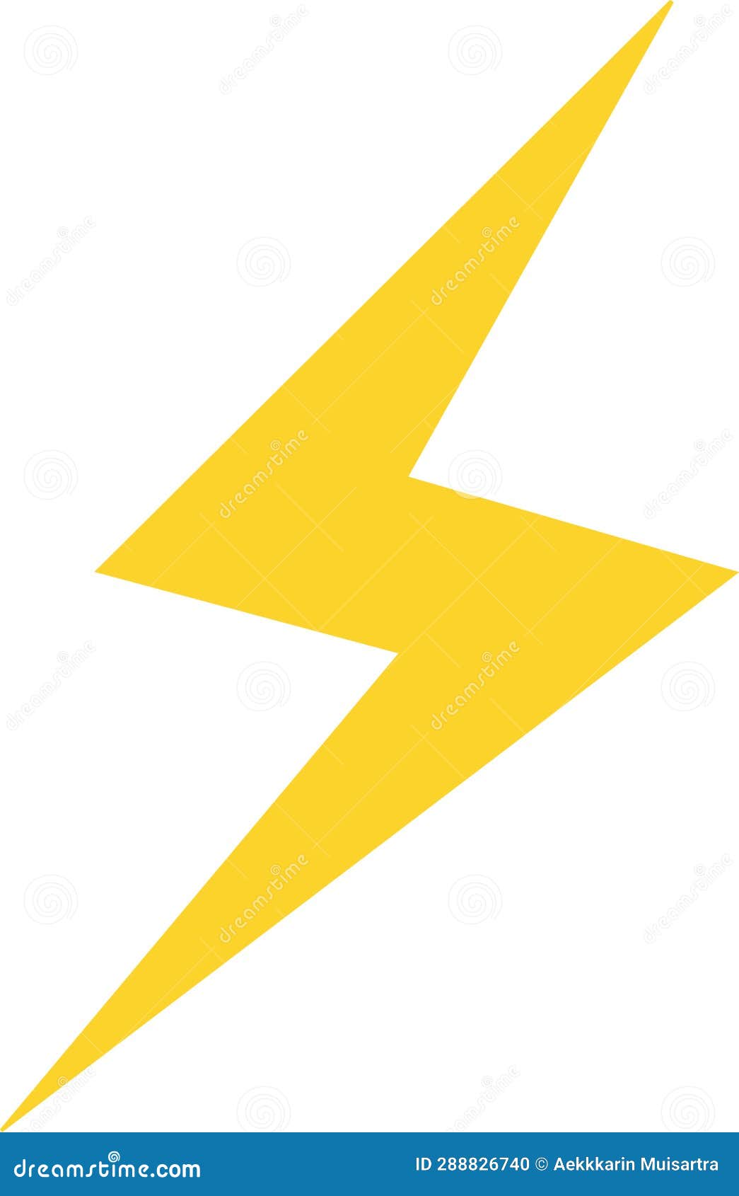 Yellow-orange Lightning Bolt 1 Stock Illustration - Illustration of ...