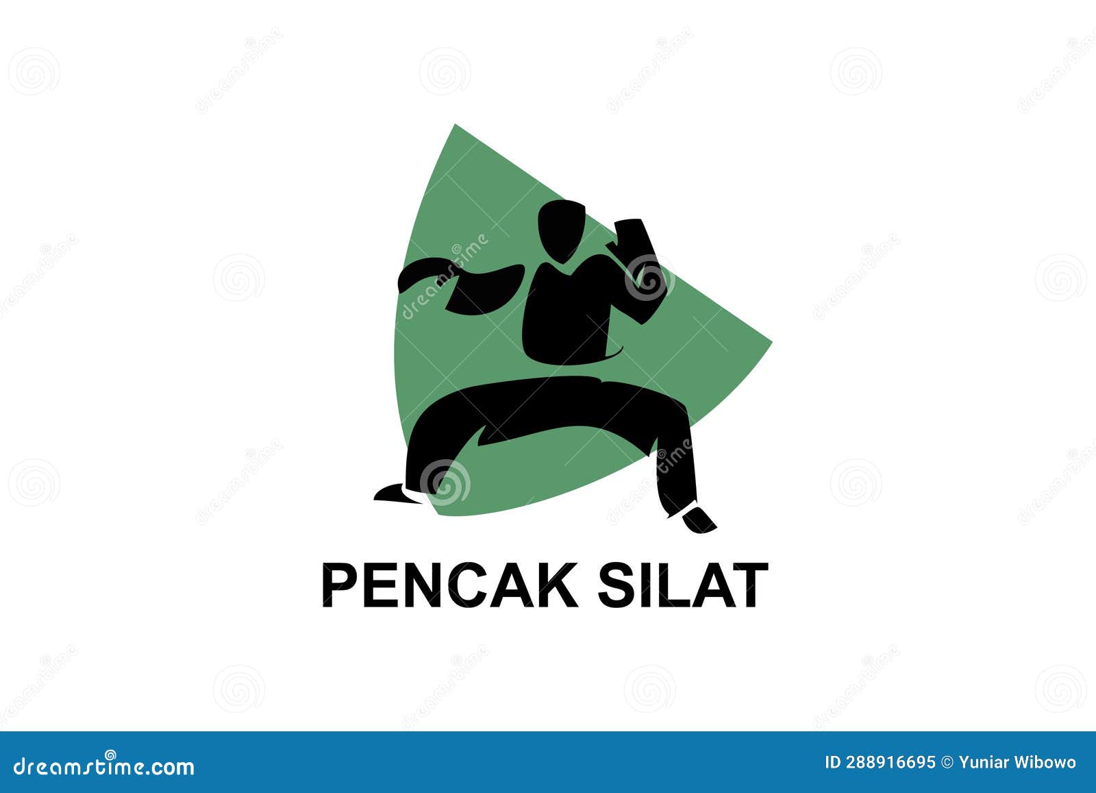 Pencak Silat Sport Vector Line Icon. Stock Illustration - Illustration ...
