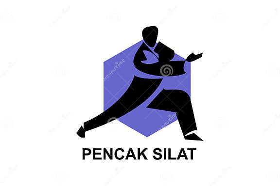 Pencak Silat Sport Vector Line Icon. Stock Illustration - Illustration ...