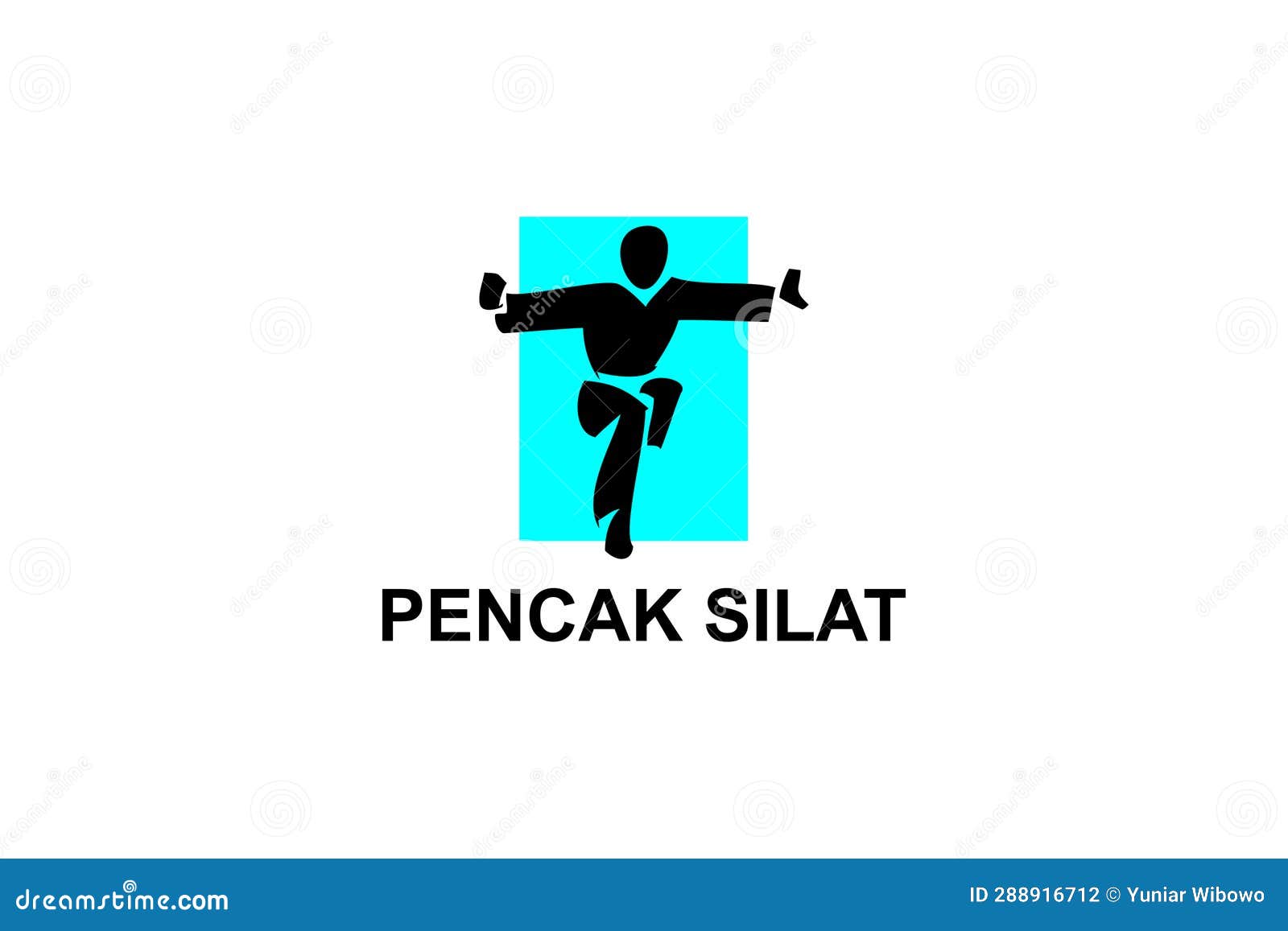 Pencak Silat Sport Vector Line Icon. Stock Illustration - Illustration ...