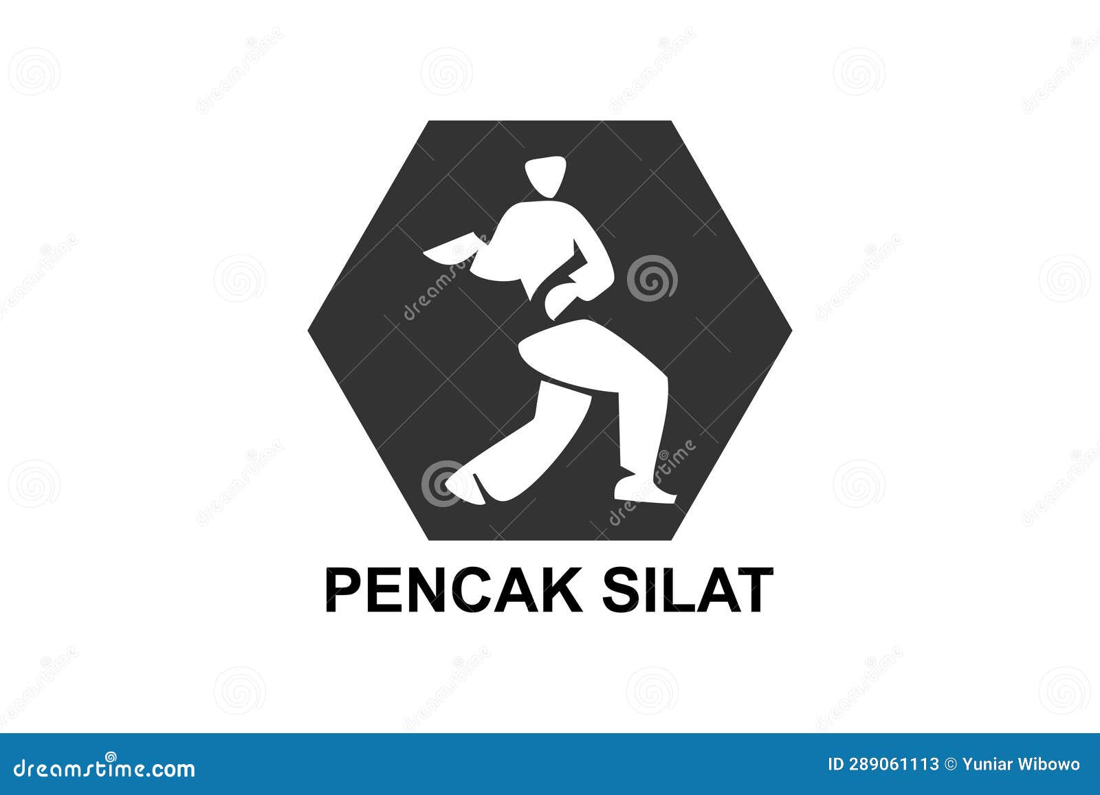 Pencak Silat Sport Vector Line Icon. Sportsman, Fighting Stance Stock ...