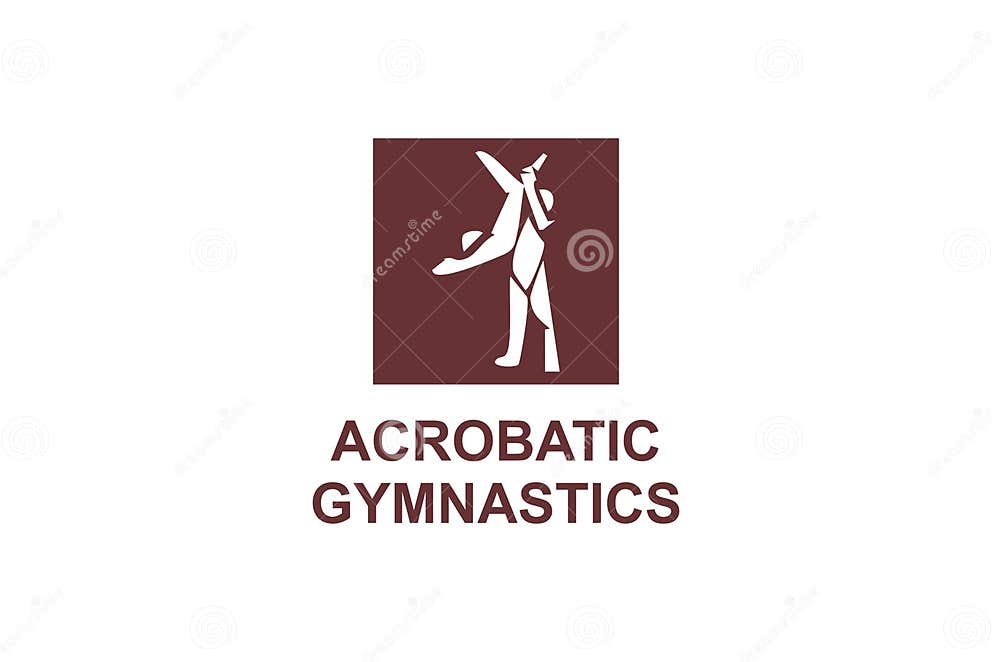 Acrobatic Gymnastic Sport Vector Line Icon. Practice Gymnastic Stock ...