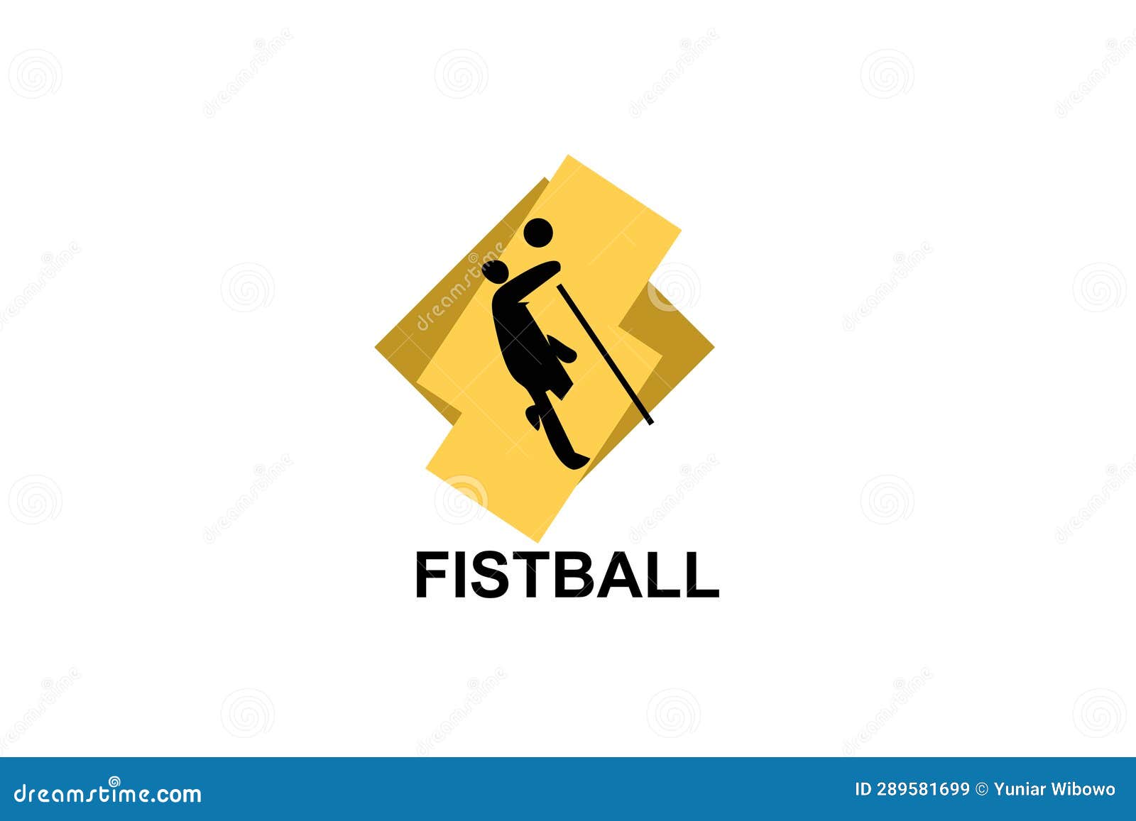Fistball Sport Vector Line Icon. Stock Illustration - Illustration of ...