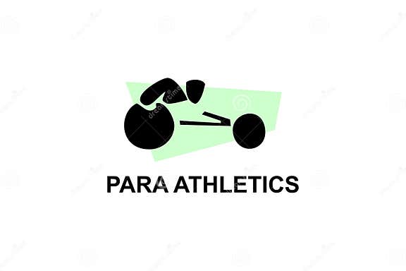 Para Athletics Sport Vector Line Icon. Sprinter Running in Athletic ...