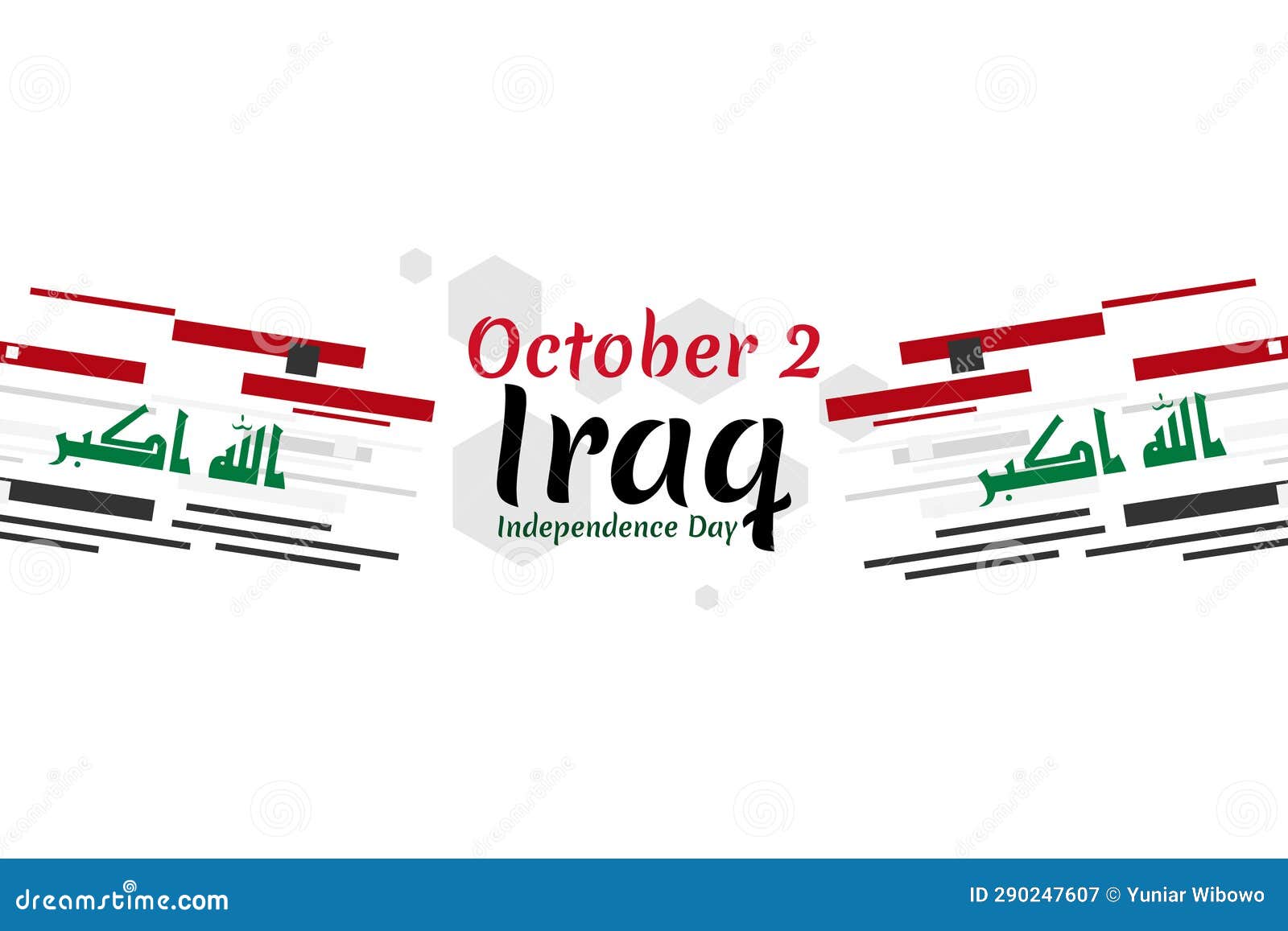 October 3, Happy Iraq National Day Vector Illustration. Stock Vector ...