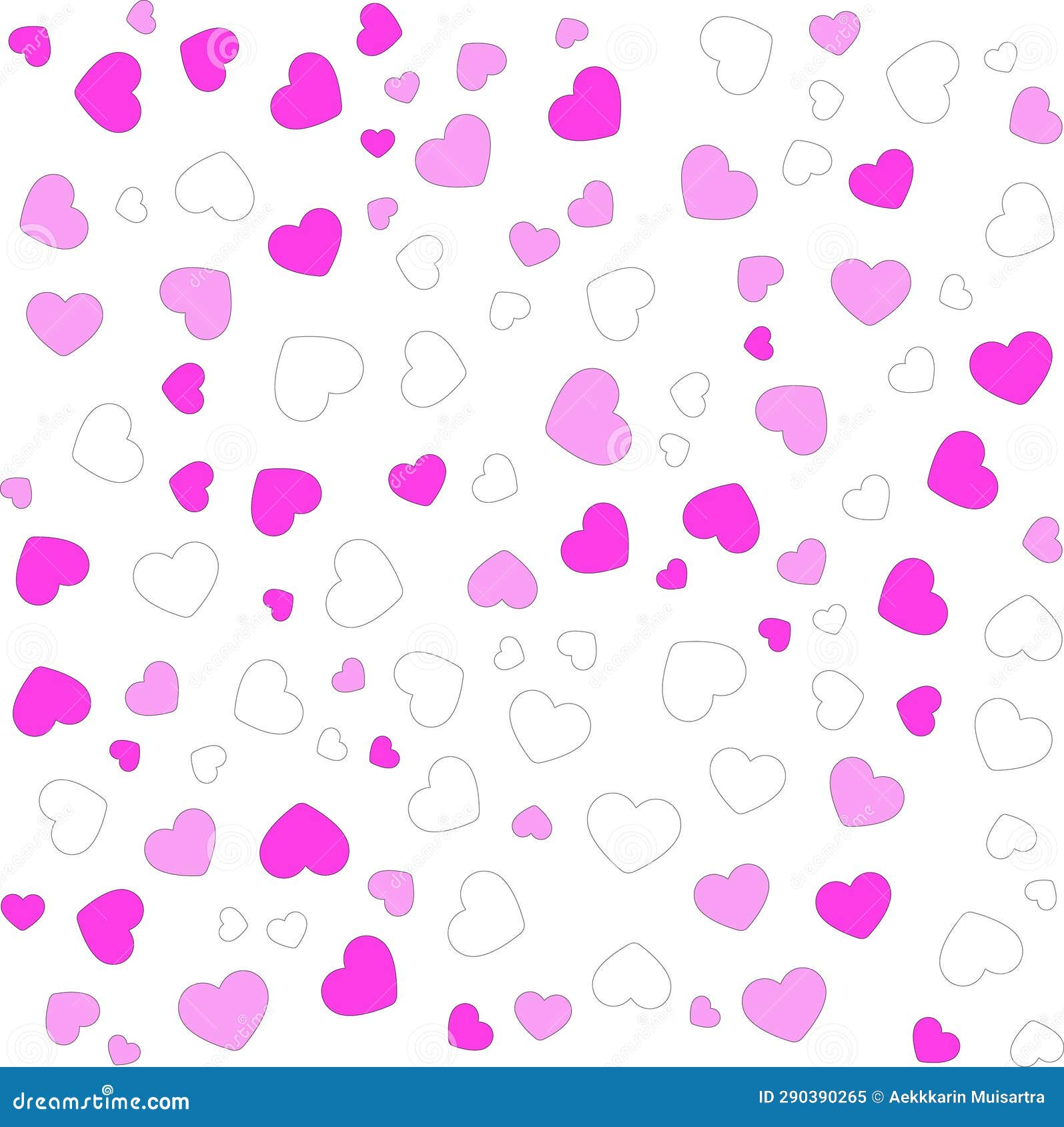 Random Heart, Dark, Pale and White Stock Illustration - Illustration of ...