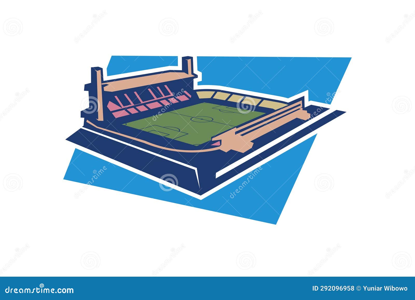 Simple Football Stadium Icon, Sport Icon, Flat, Football Stadium Vector ...
