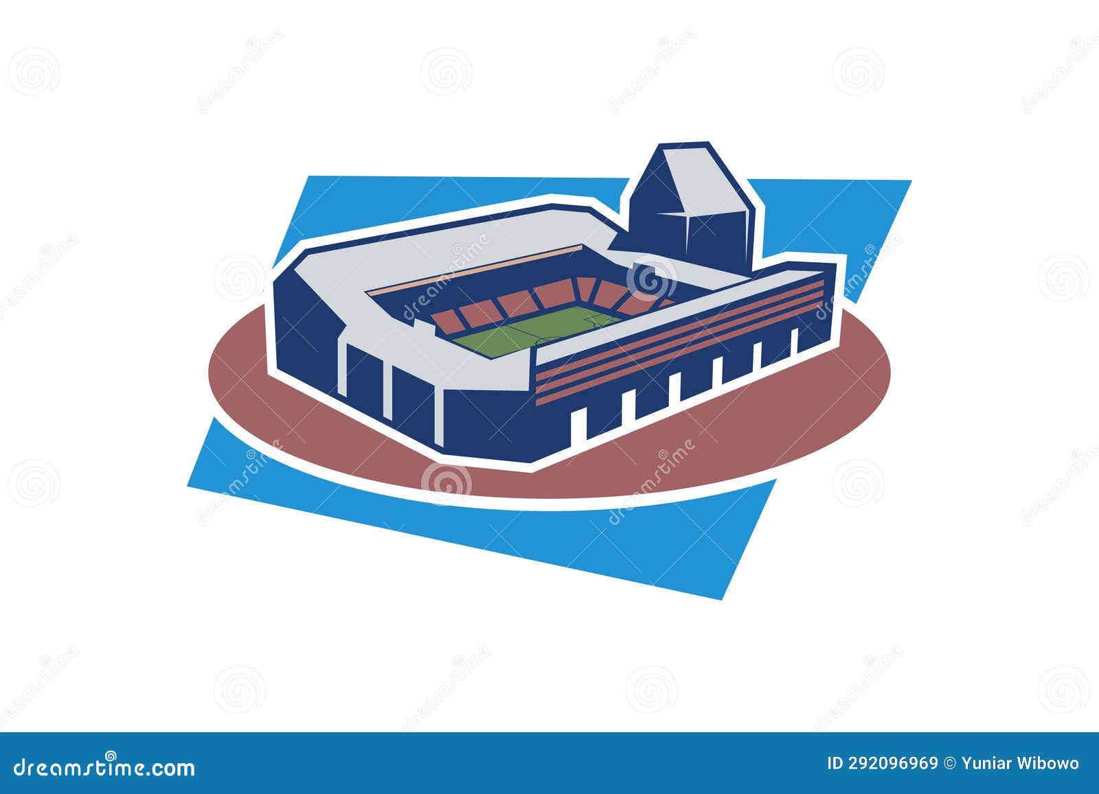 Simple Football Stadium Icon, Sport Icon, Flat, Football Stadium Vector ...