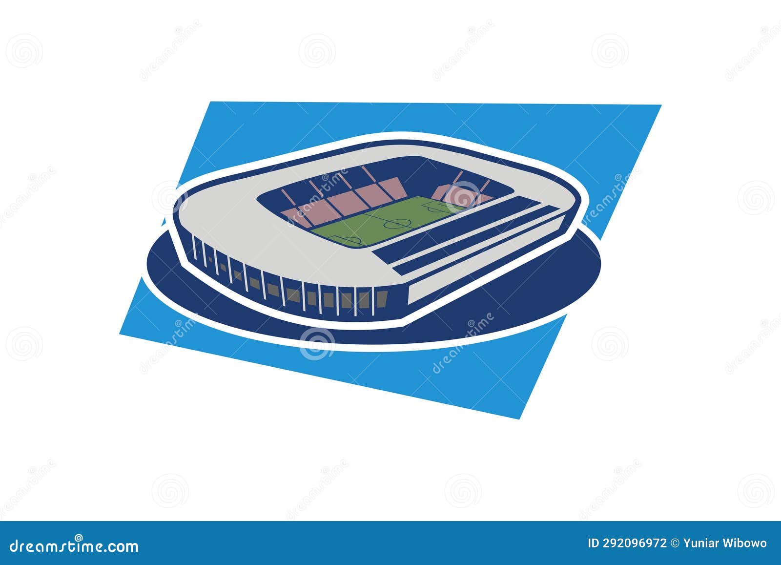 Simple Football Stadium Icon, Sport Icon, Flat, Football Stadium Vector ...
