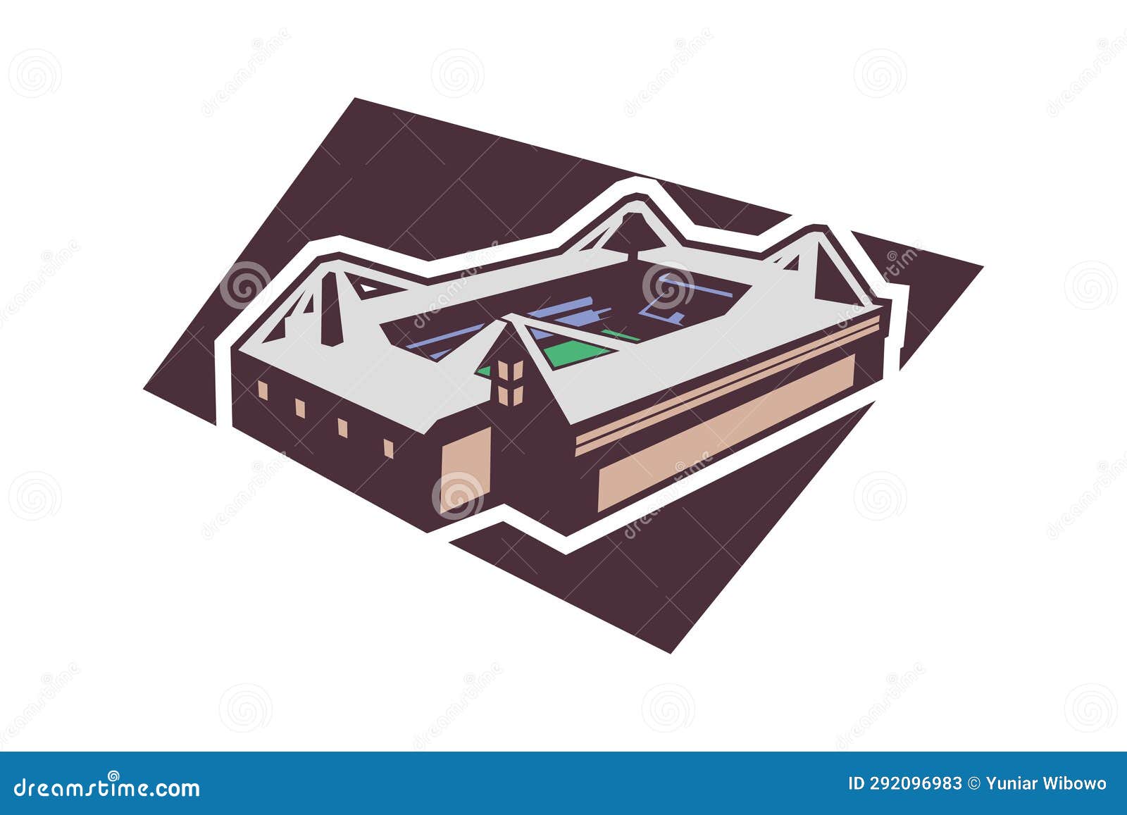 Simple Football Stadium Icon, Sport Icon, Flat, Football Stadium Vector ...