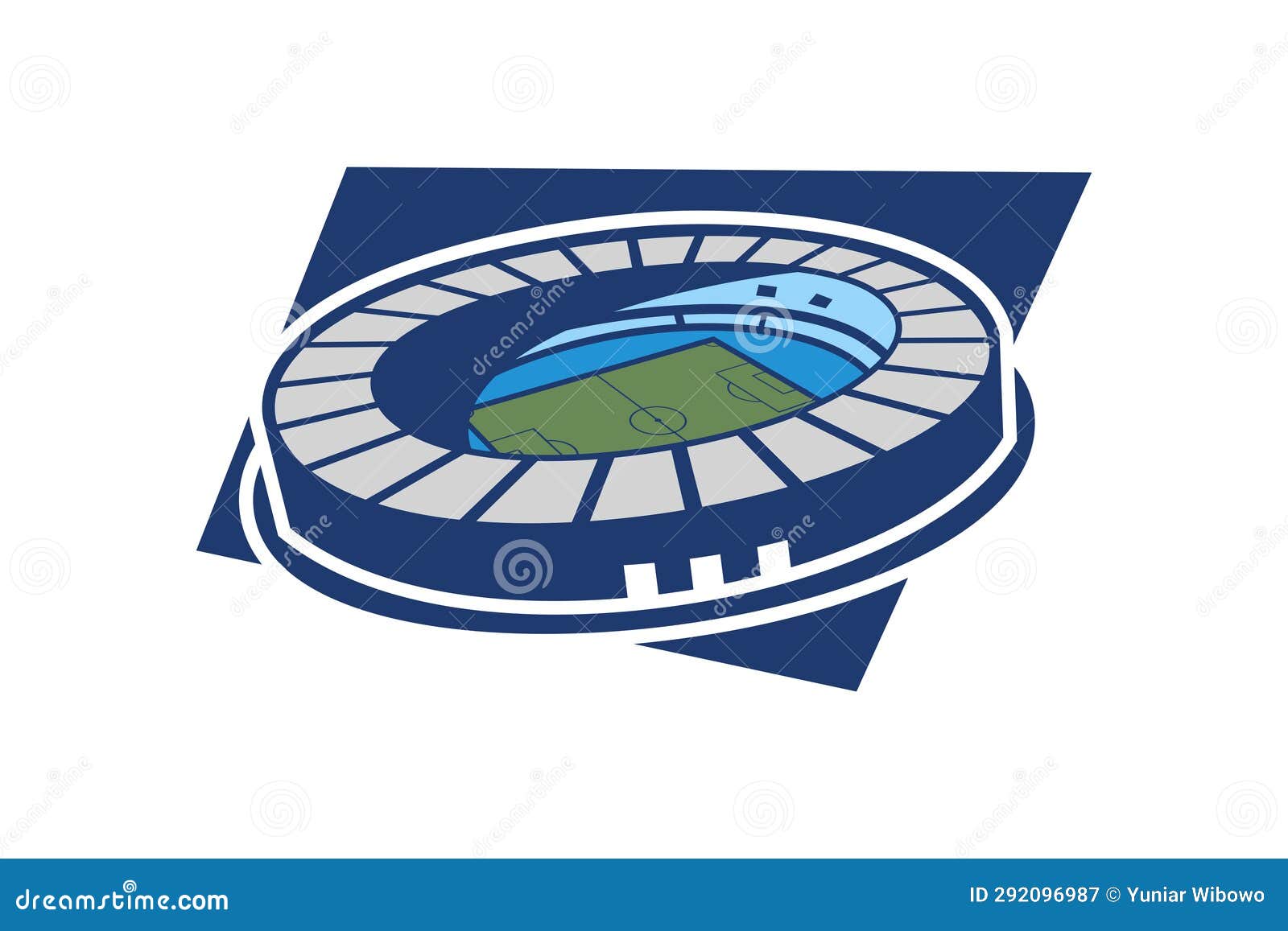 Simple Football Stadium Icon, Sport Icon, Flat, Football Stadium Vector ...