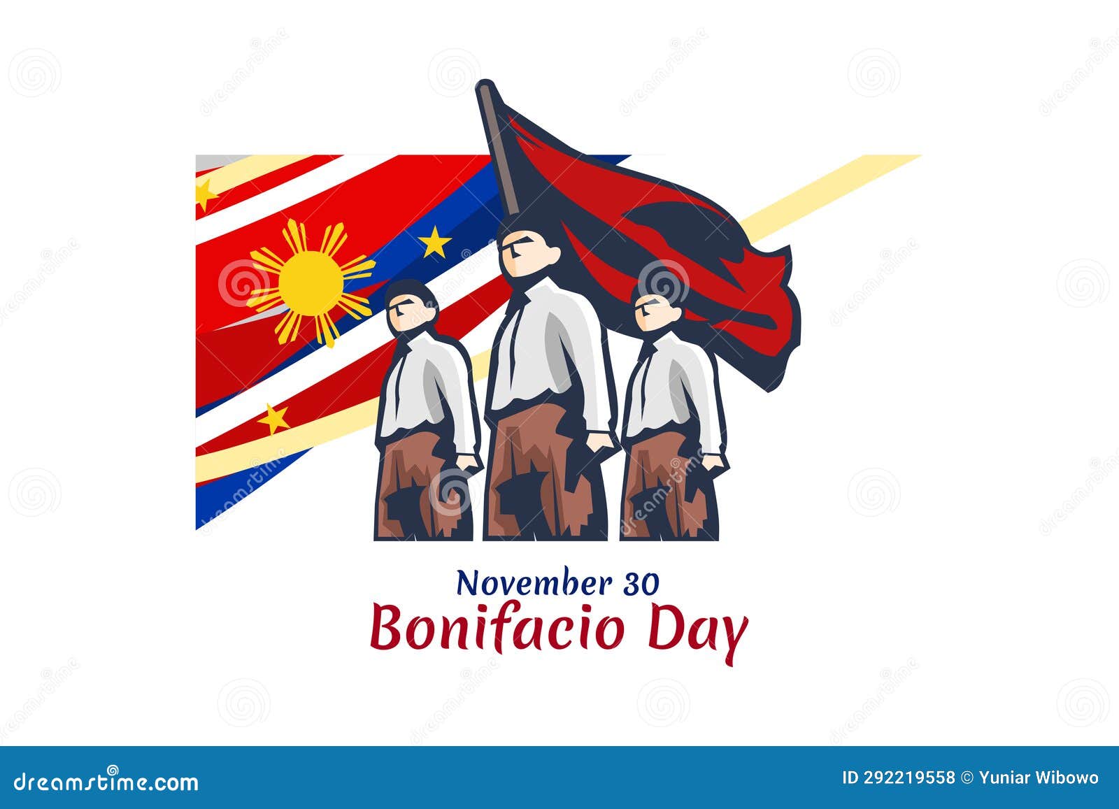 November 30, Happy Bonifacio Day Vector Illustration. Stock Vector ...