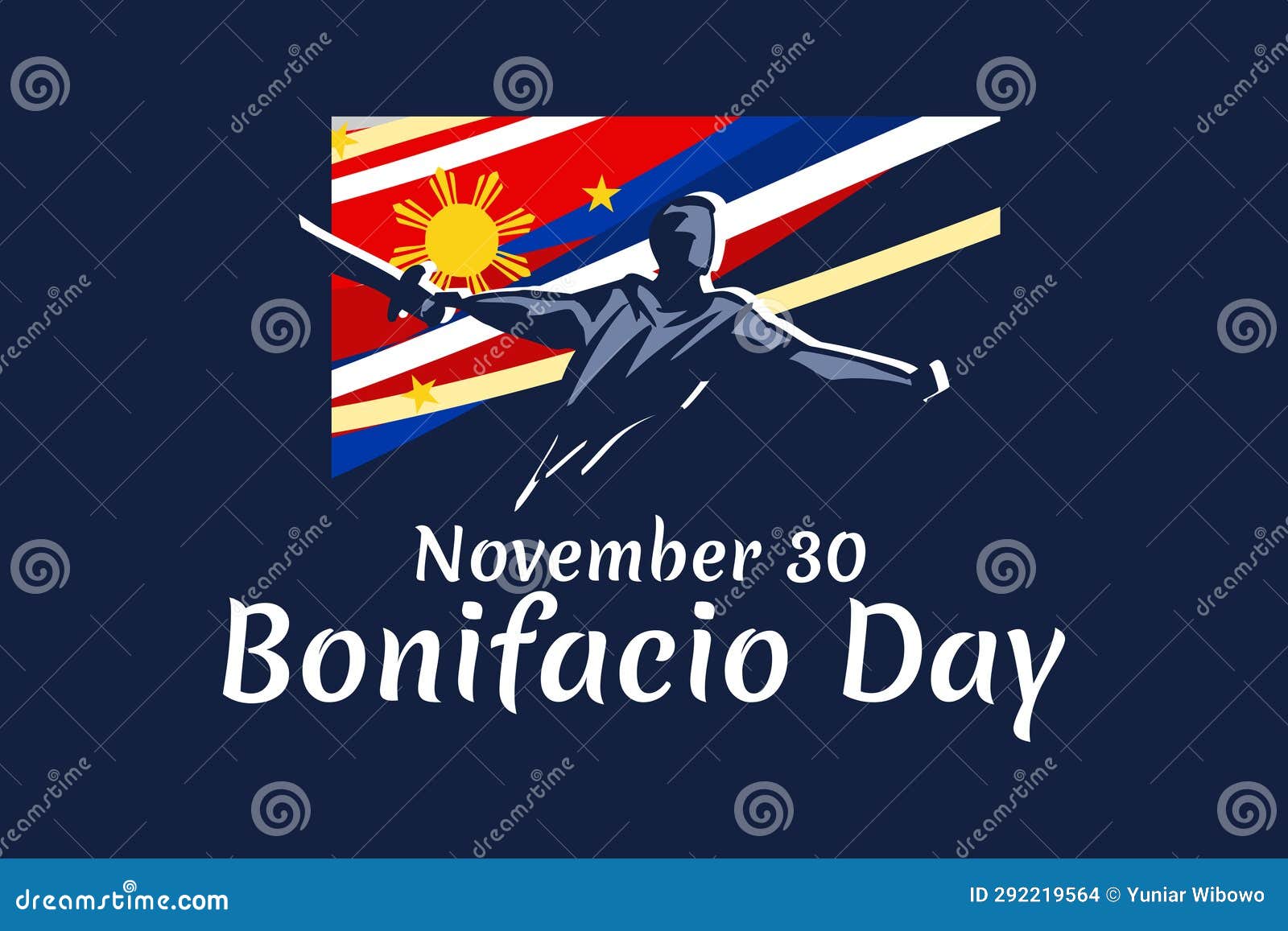 November 30, Happy Bonifacio Day Vector Illustration. Stock Vector ...