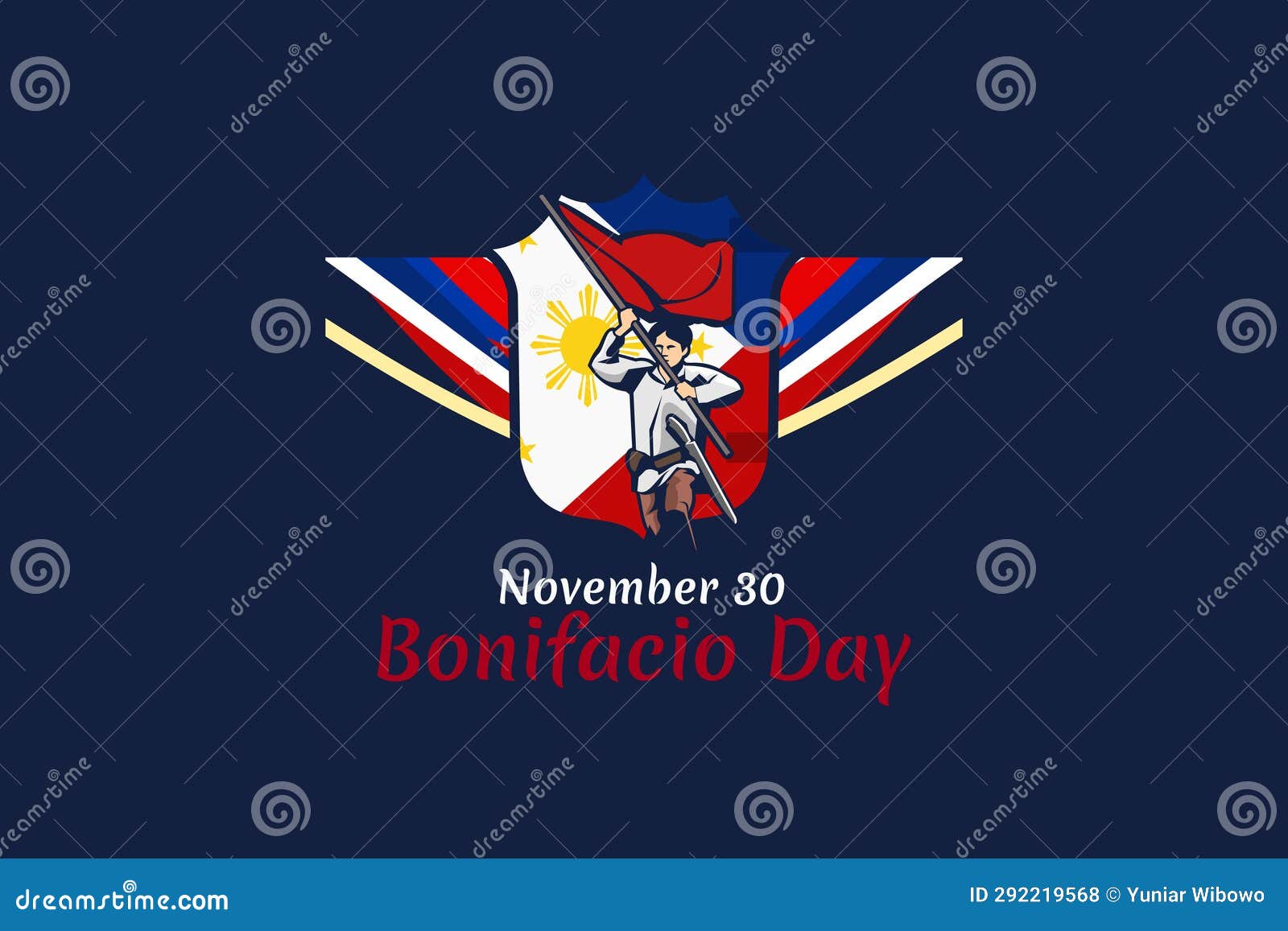 November 30, Happy Bonifacio Day Vector Illustration. Stock Vector ...