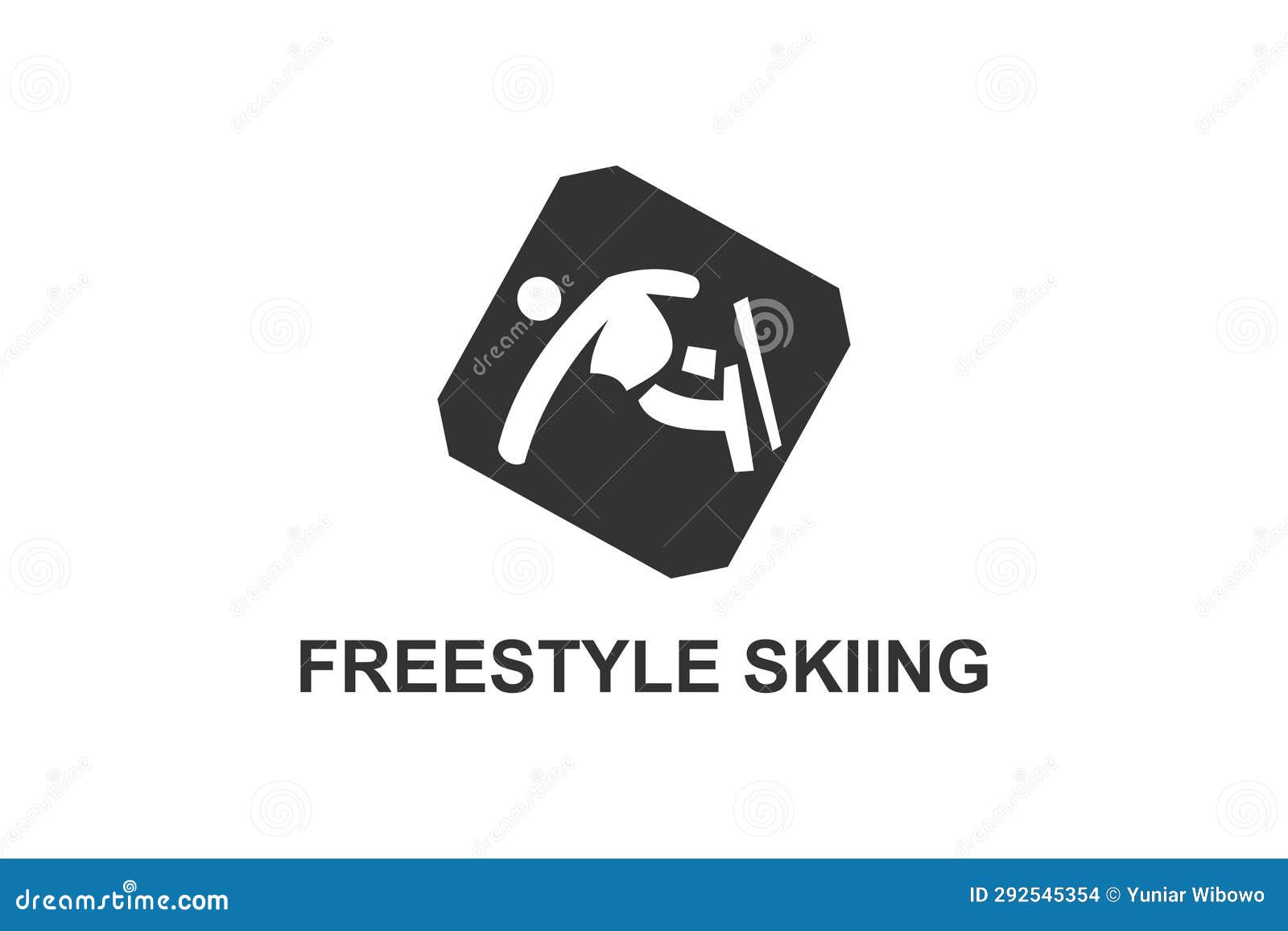 Freestyle Skiing Vector Line Icon. Acrobatics, Practice Freestyle ...