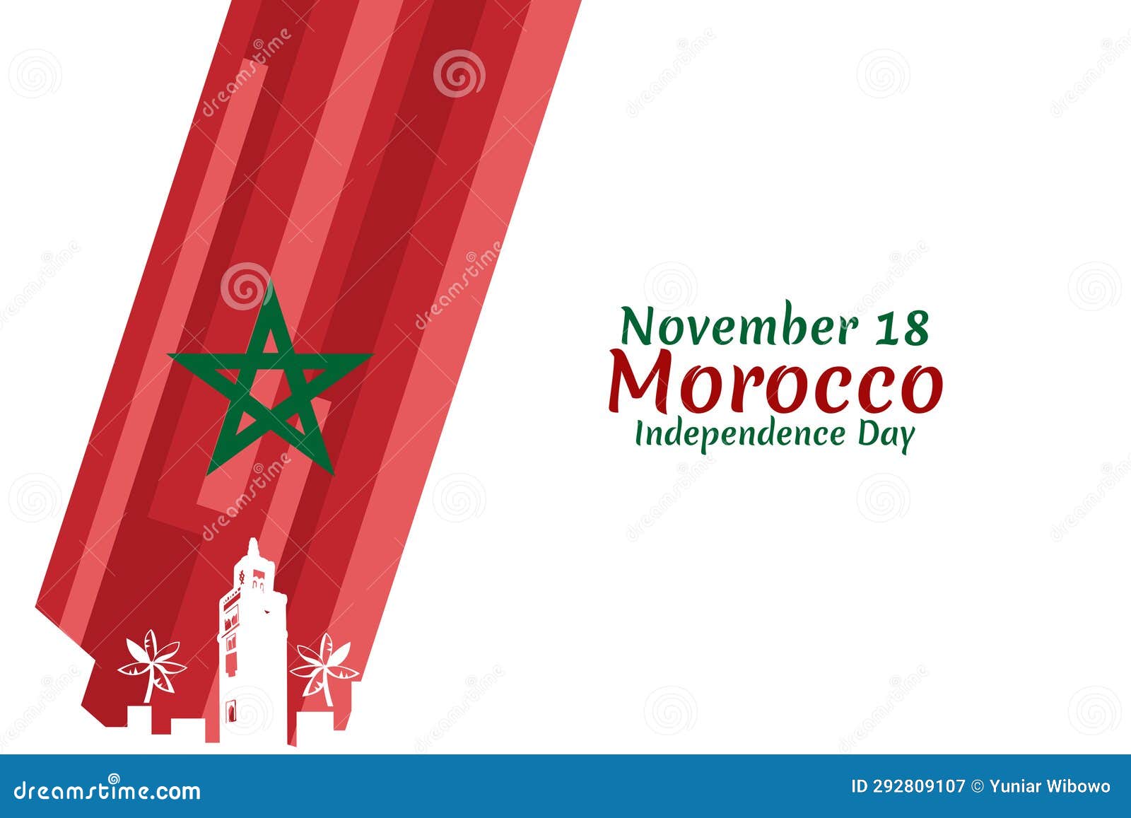 November 18. Independence Day of Morocco Vector Illustration Stock ...