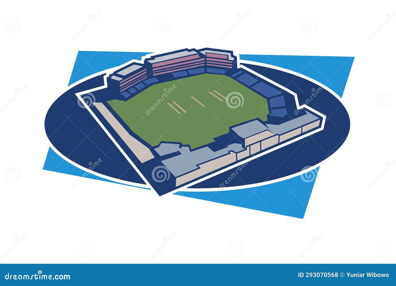 Simple Cricket Stadium Icon, Sport Icon, Flat, Cricket Stadium Vector ...